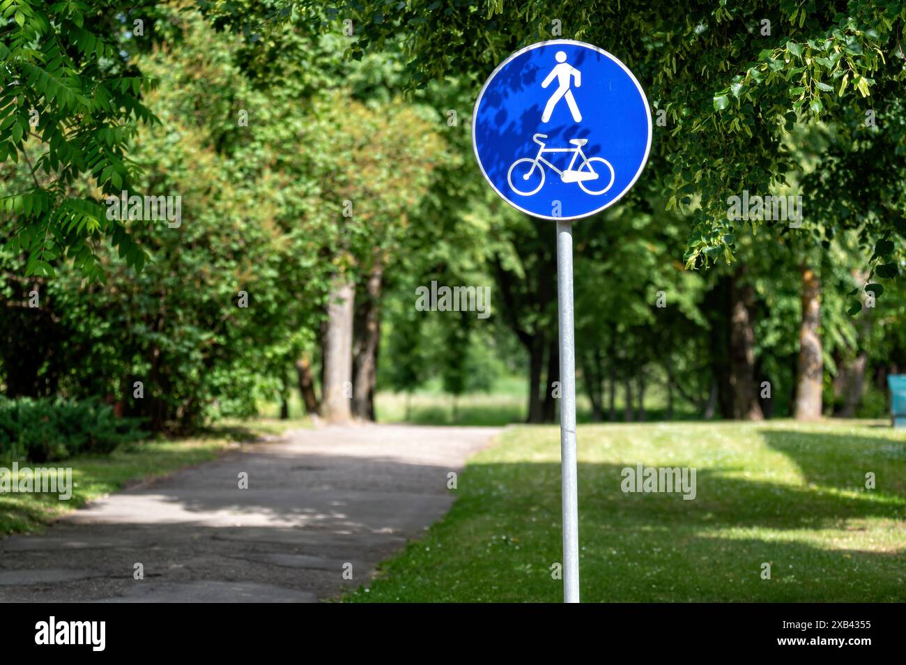 Shared pavement sign hi-res stock photography and images - Alamy