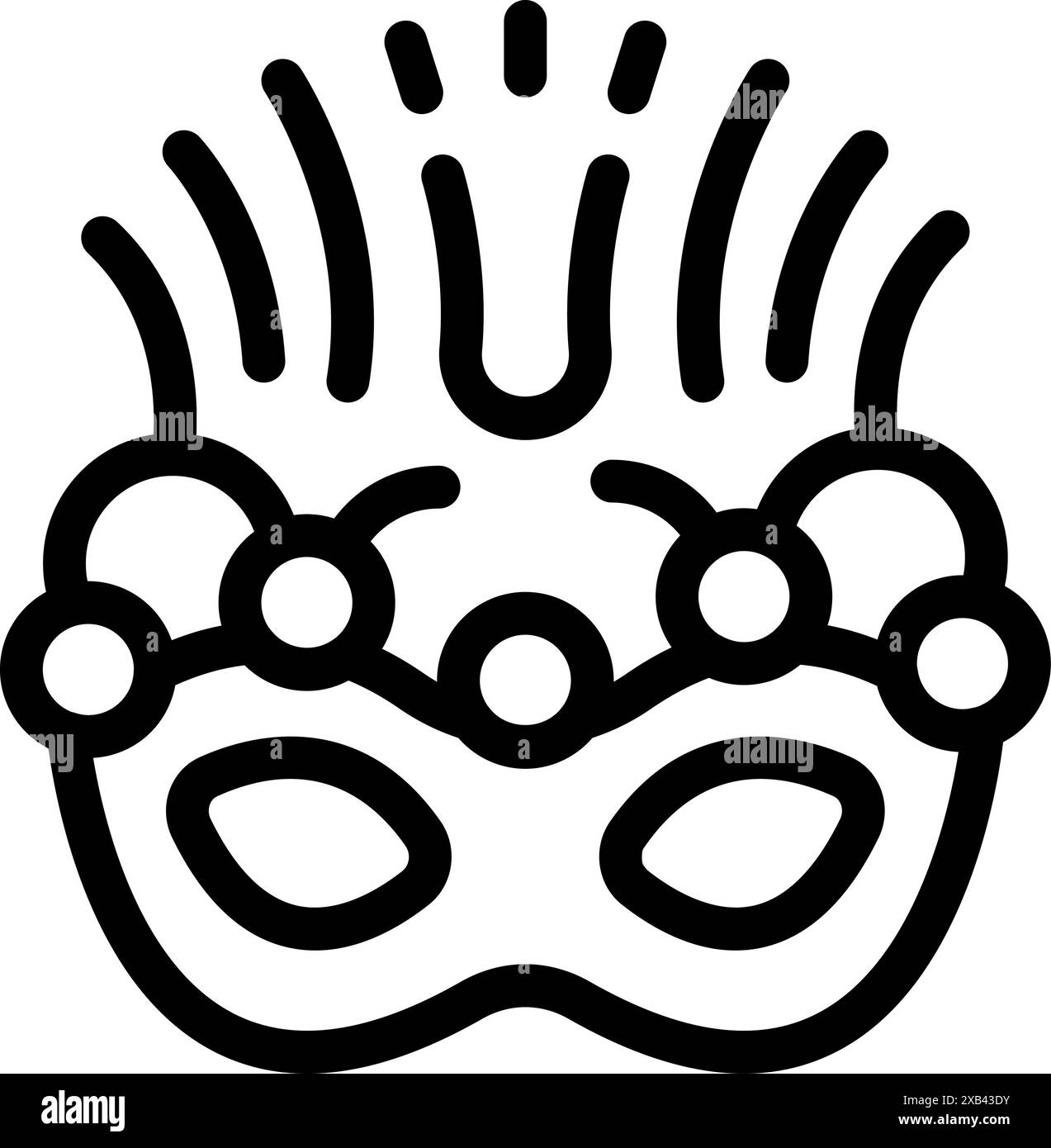 Mardi gras clip art Black and White Stock Photos & Images - Alamy