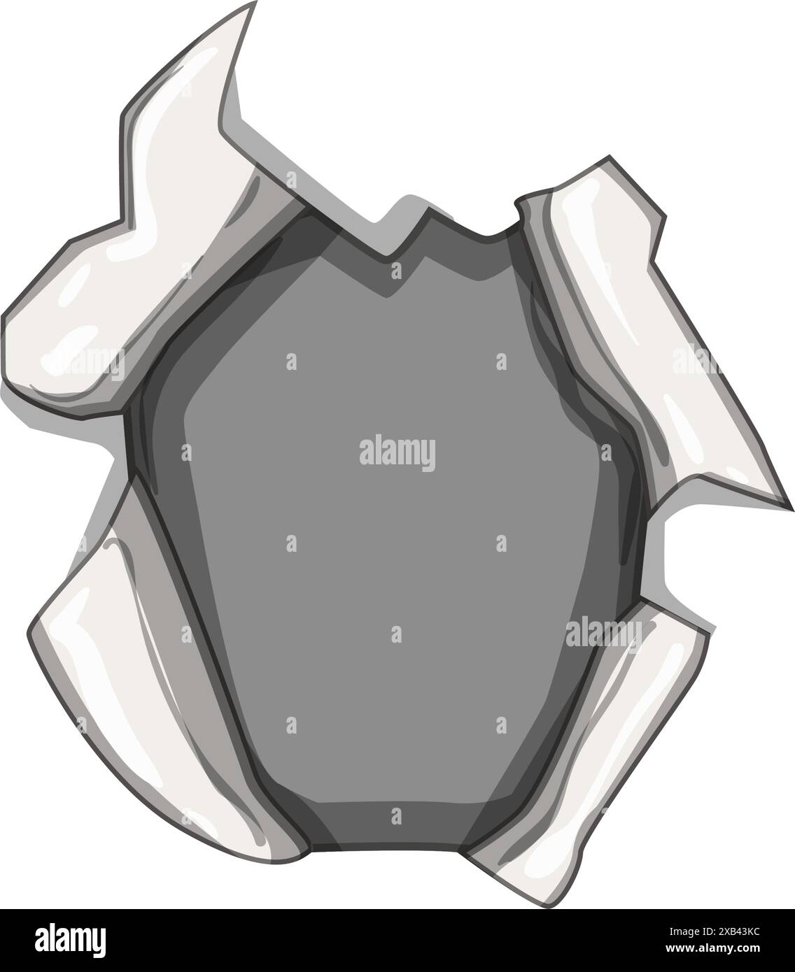 rip torn paper cartoon vector illustration Stock Vector Image & Art - Alamy