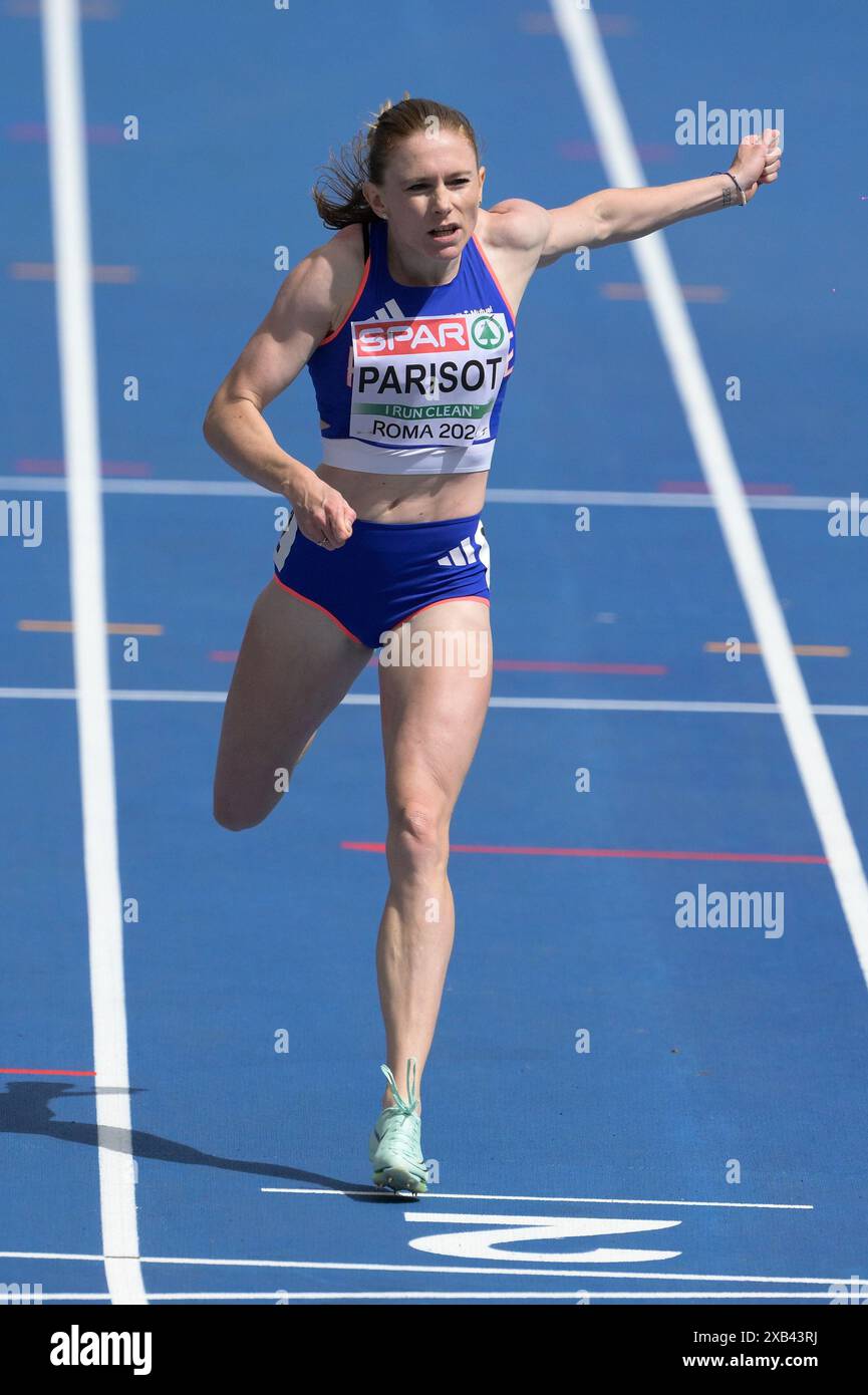 Rome, Italy. 10th June, 2024. France's Helene Parisot competes 200m ...
