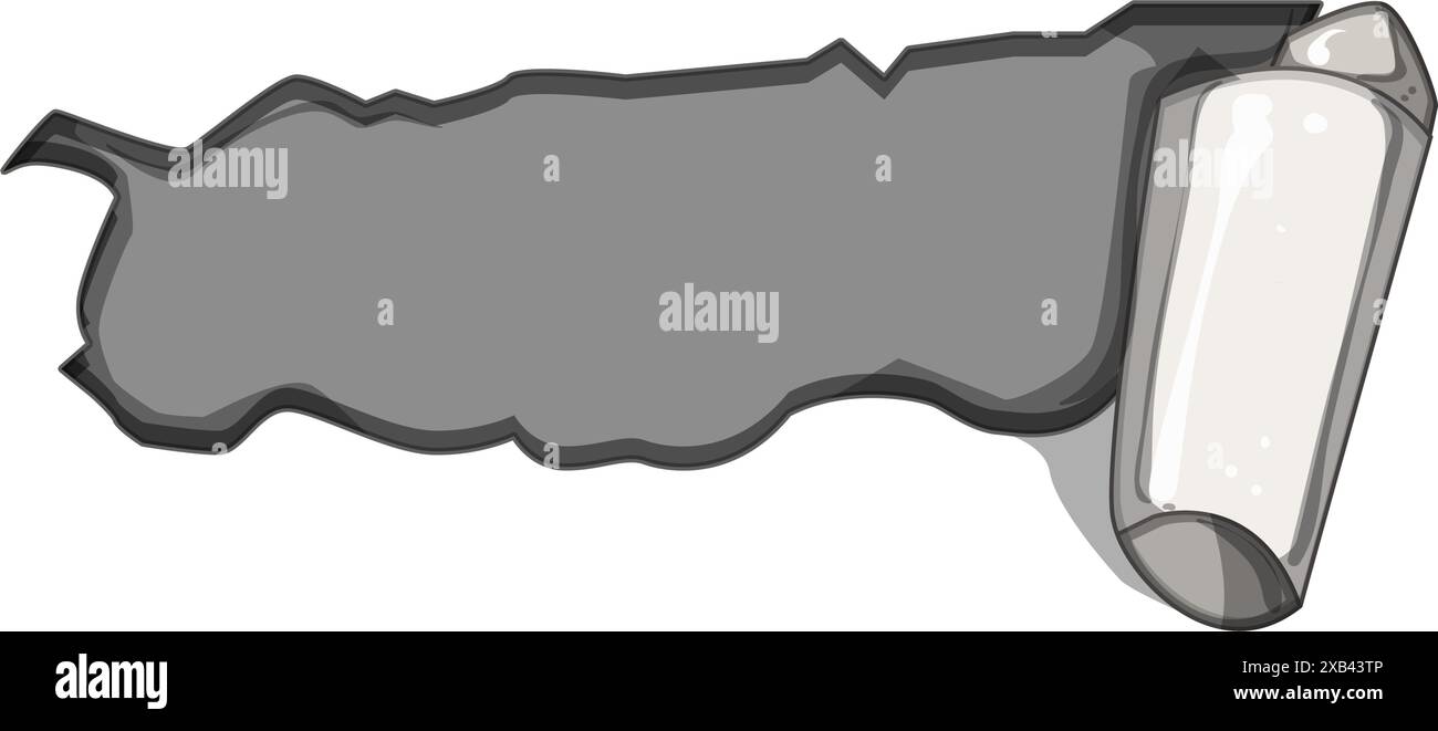 message torn paper cartoon vector illustration Stock Vector Image & Art ...