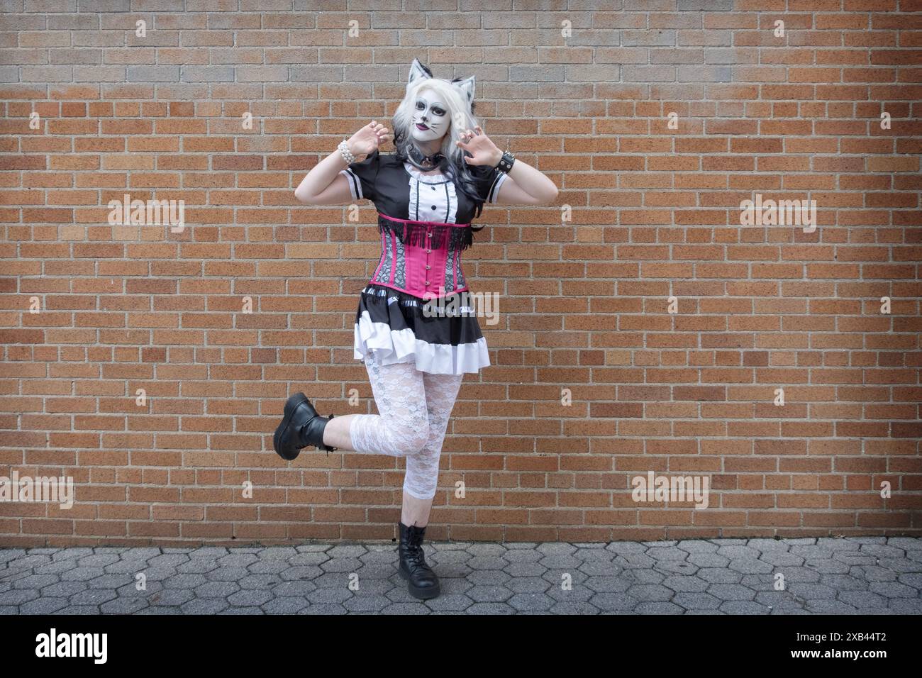 Posed portrait of a trans guy drag queen in costume at the 2024 ...