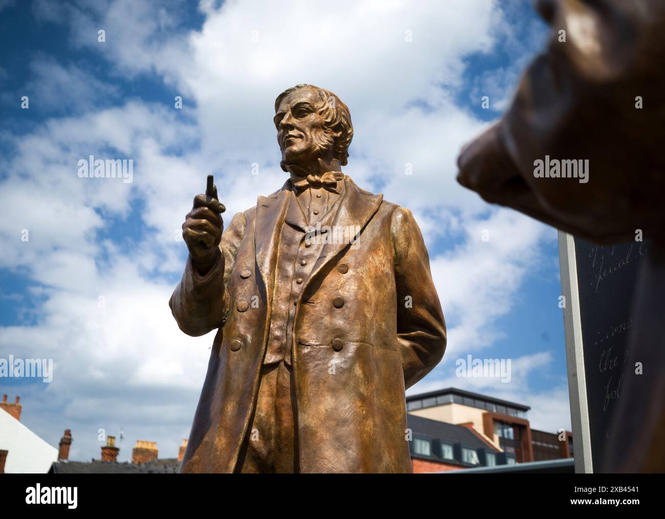 Lincoln, UK, 6th June 2024, George Boole Sculpture and Memorial at ...