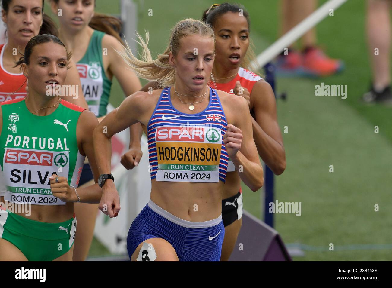 Rome, Italy. 10th June, 2024. Great Britain's Keely Hodgkinson competes ...