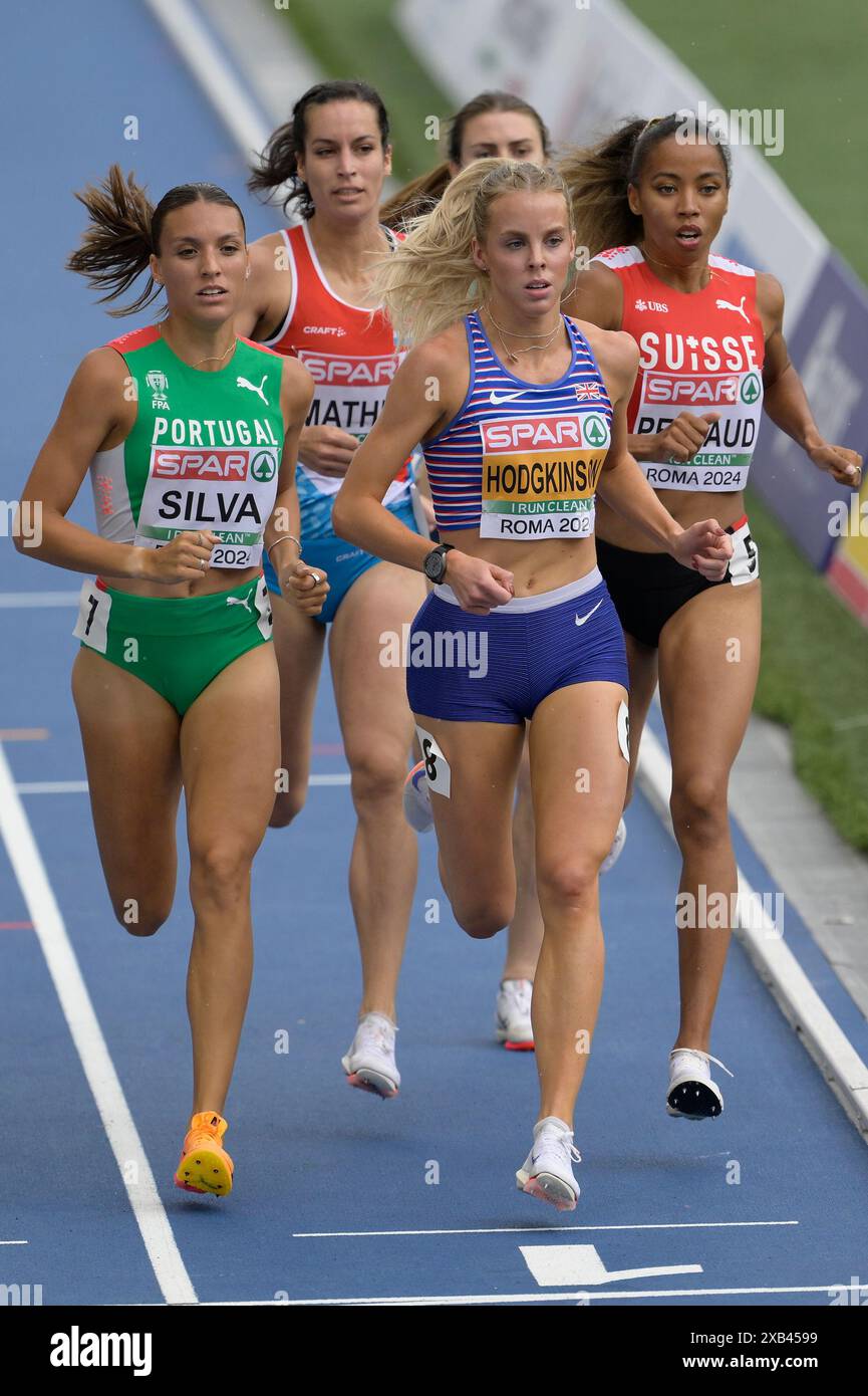 Rome, Italy. 10th June, 2024. Great Britain's Keely Hodgkinson competes ...