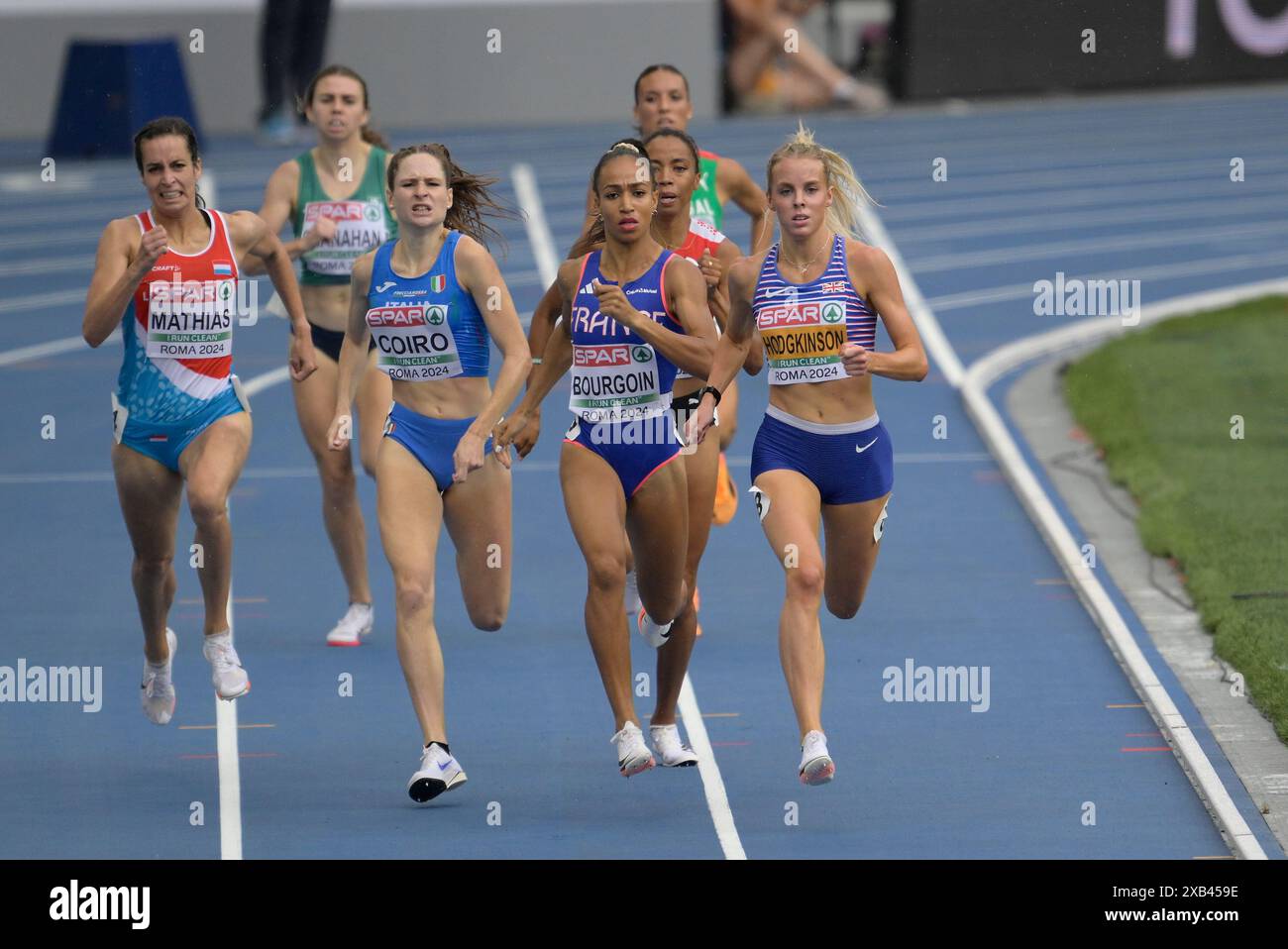 Rome, Italy. 10th June, 2024. Great Britain's Keely Hodgkinson competes ...