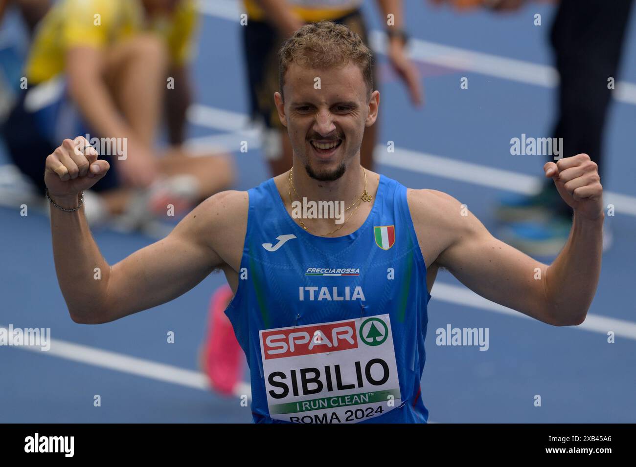 Rome, Italy. 10th June, 2024. Italy's Alessandro Sibilio competes 400m ...