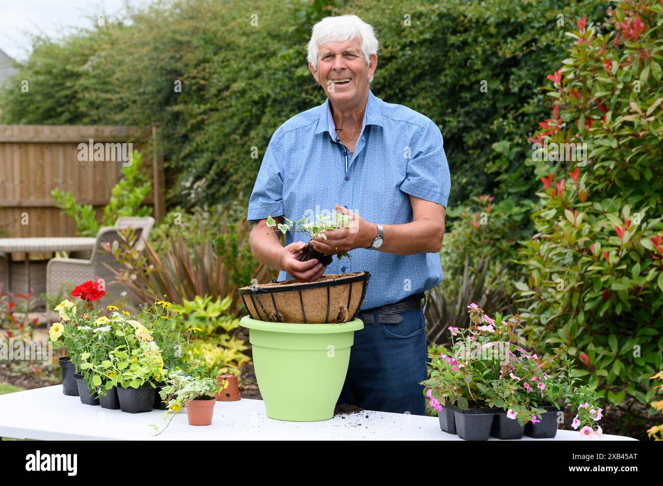 BBC Radio 2 gardener Terry Walton at the Redrow, Tinkinswood Green ...