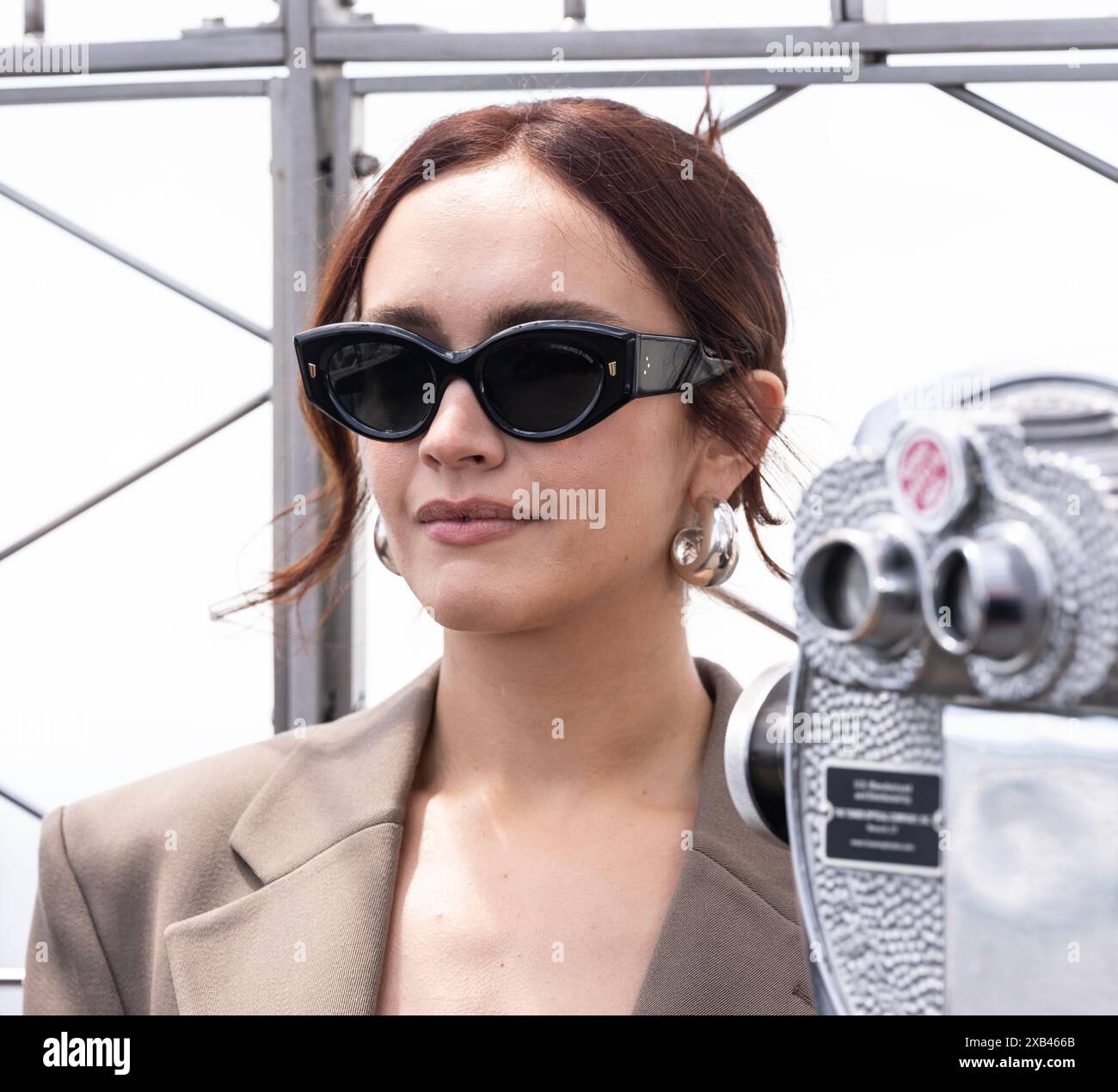 Phia Saban attends ceremonial lighting of Empire State Building in New ...