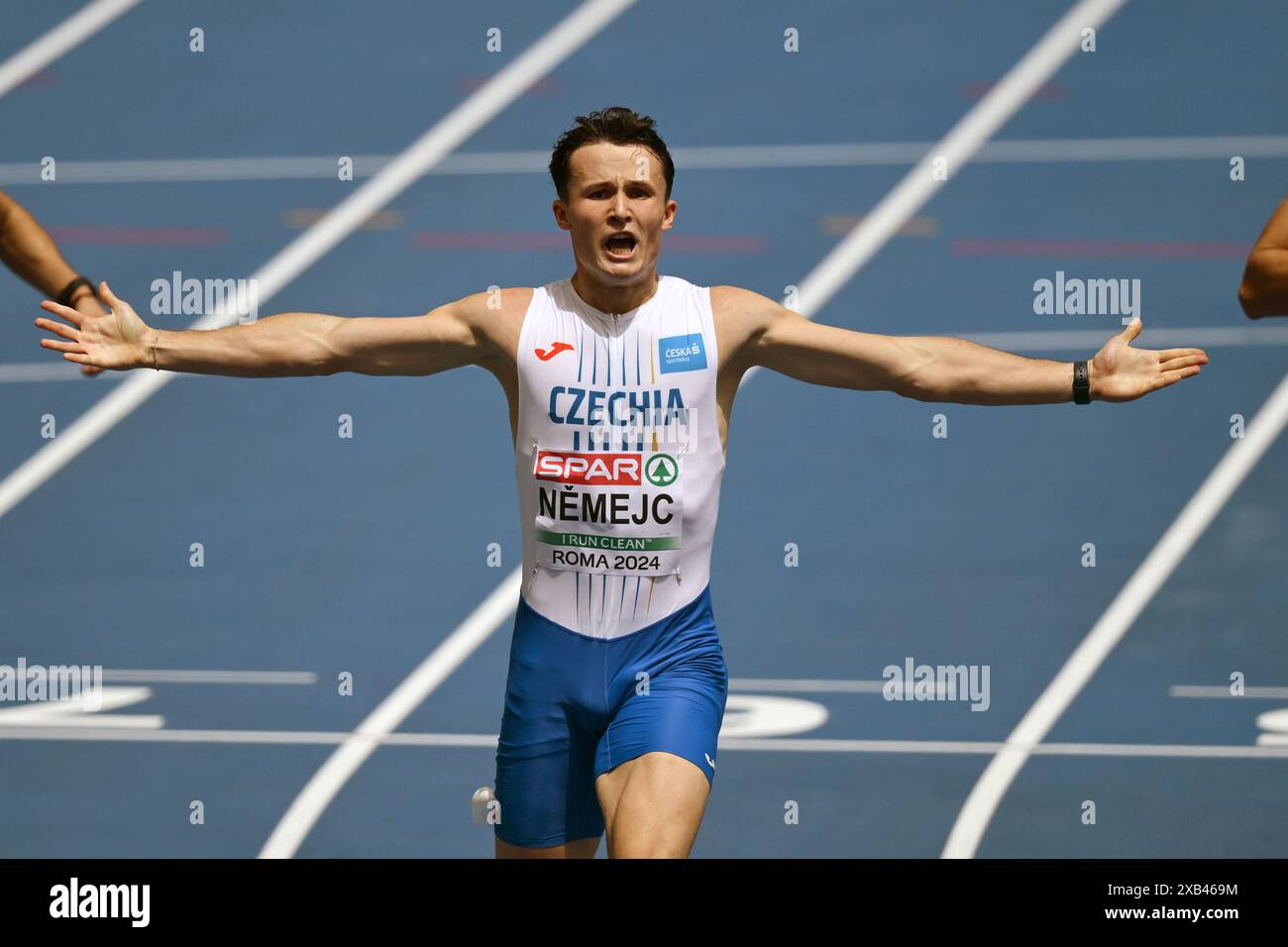 Rome, Italy. 09th June, 2024. Tomas N?MEJC of Czechia during the men's ...