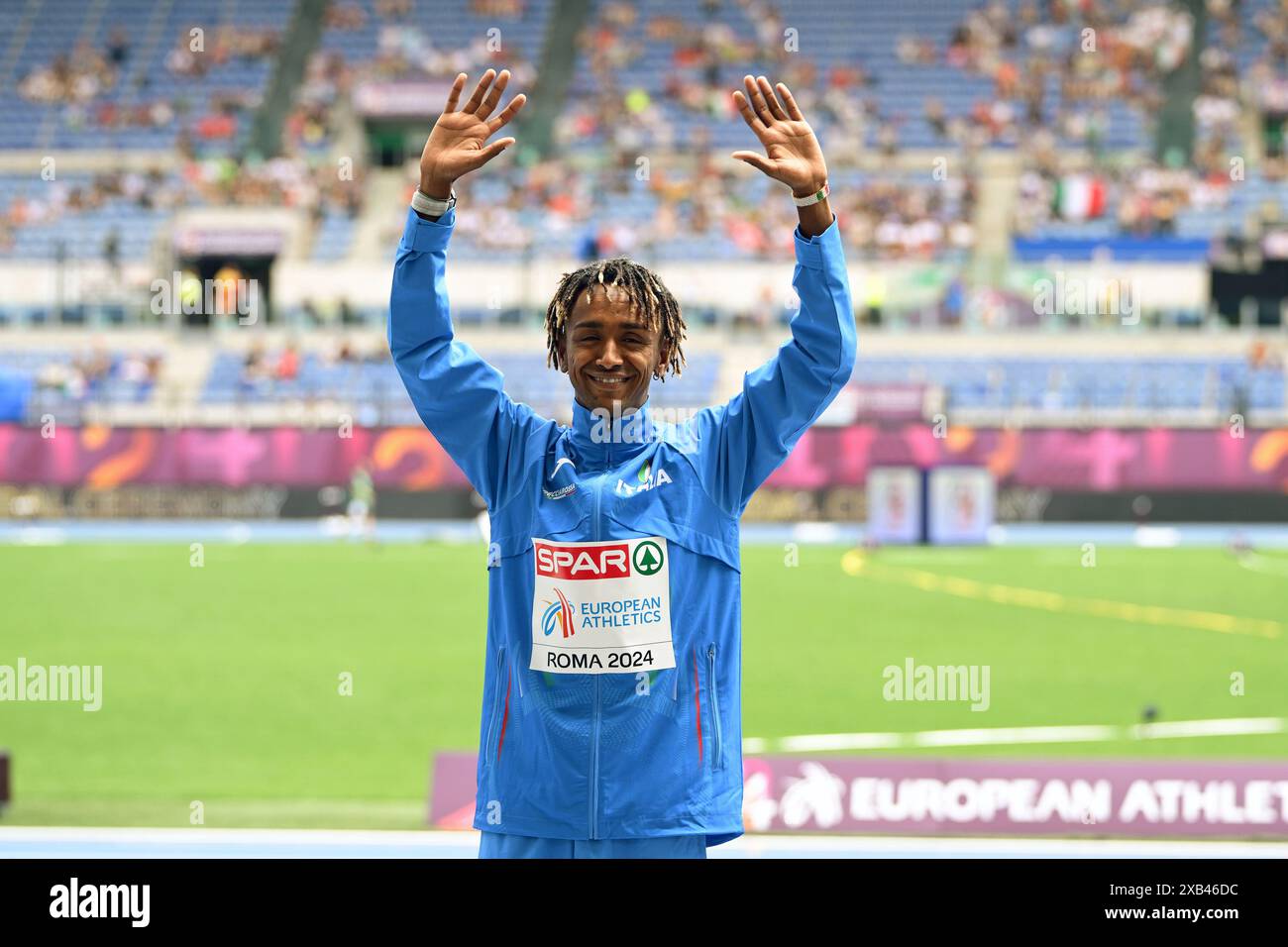 Rome, Italy. 09th June, 2024. Yemaneberhan Crippa of Italy winning the ...
