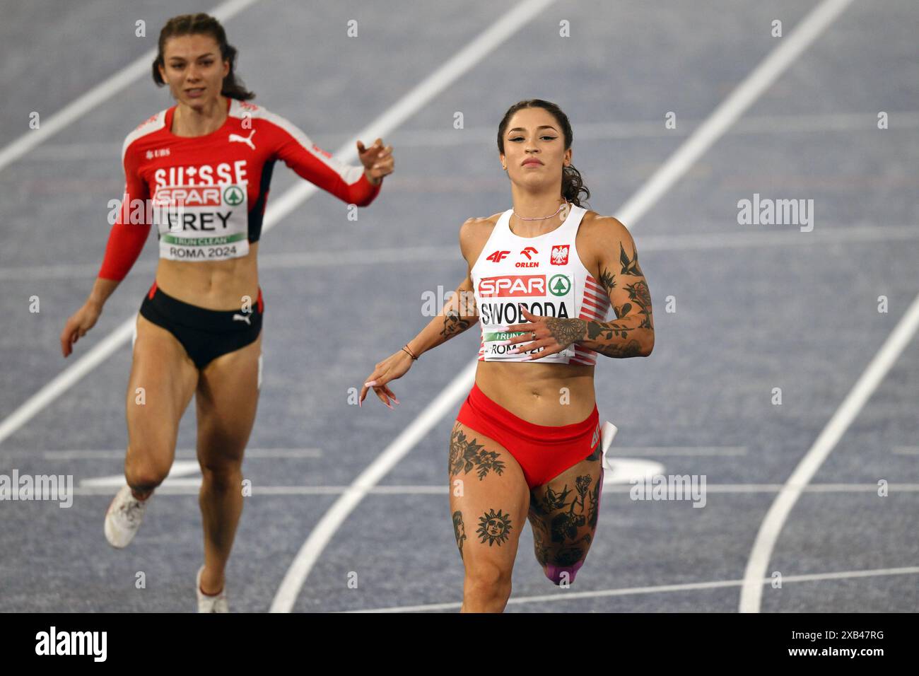 Rome, Italy. 09th June, 2024. Ewa SWOBODA of Poland in action in the ...