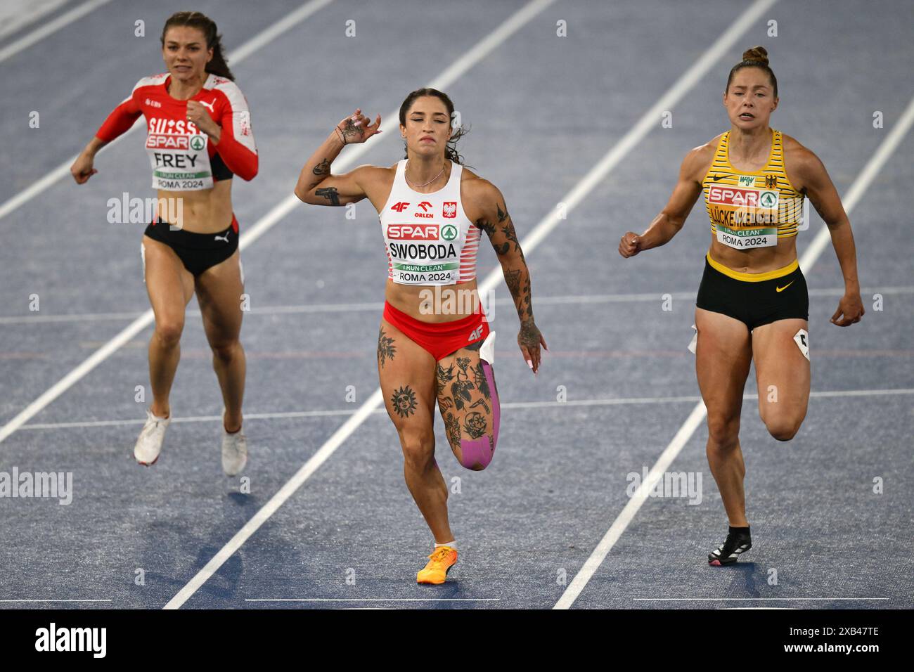 Rome, Italy. 09th June, 2024. Ewa SWOBODA of Poland in action in the ...
