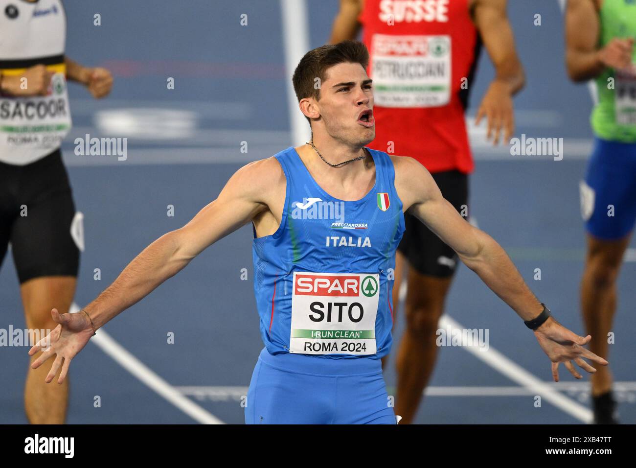 Rome, Italy. 09th June, 2024. Luca Sito of Italy in action in the ...