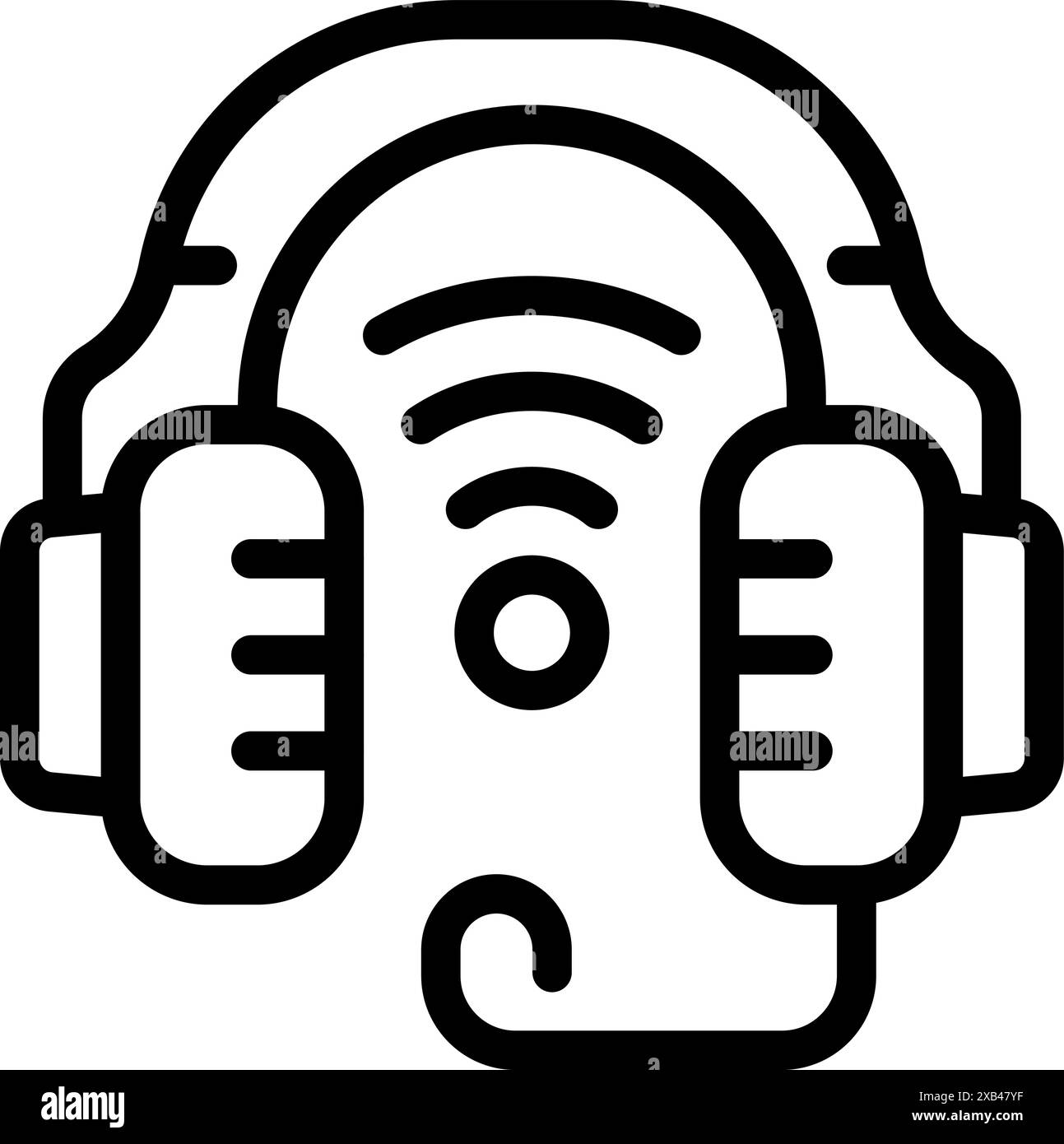 Wireless headphones receiving audio signal via internet connection for ...