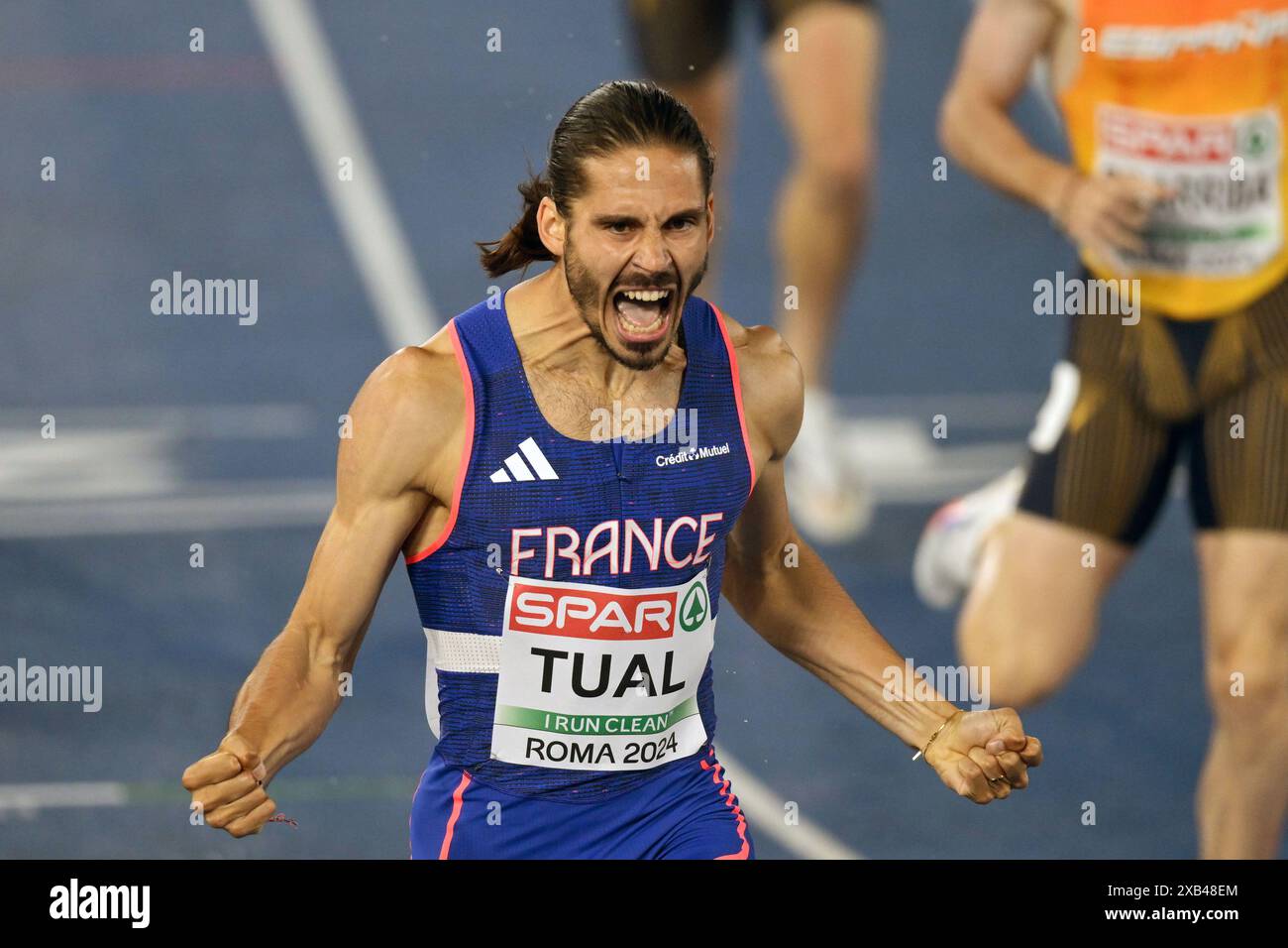 Rome, Italy. 09th June, 2024. Gabriel Tual of France wins the final of ...