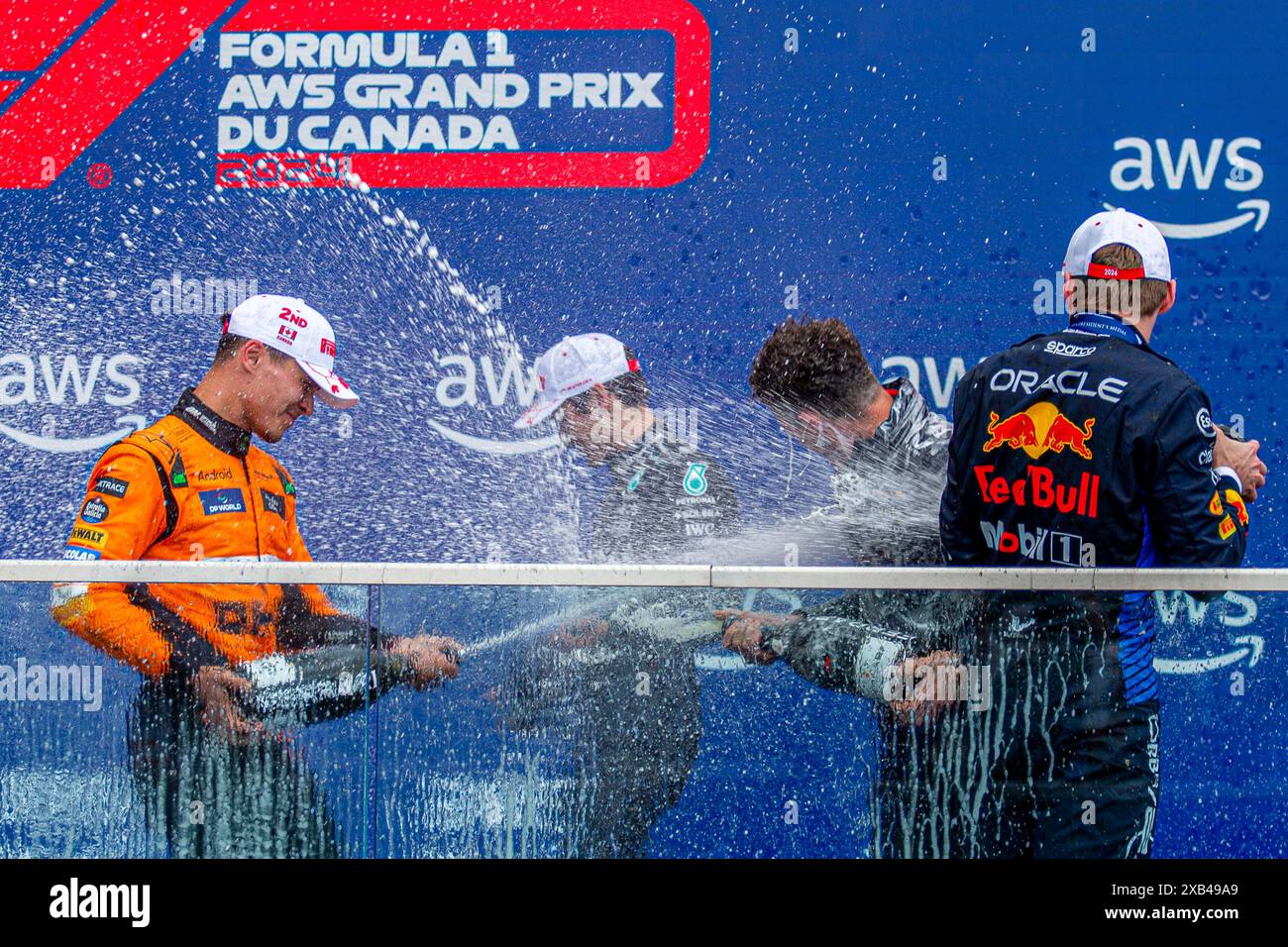 podium of the raceduring Formula 1 Aws Grand Prix du Canada 2024 ...