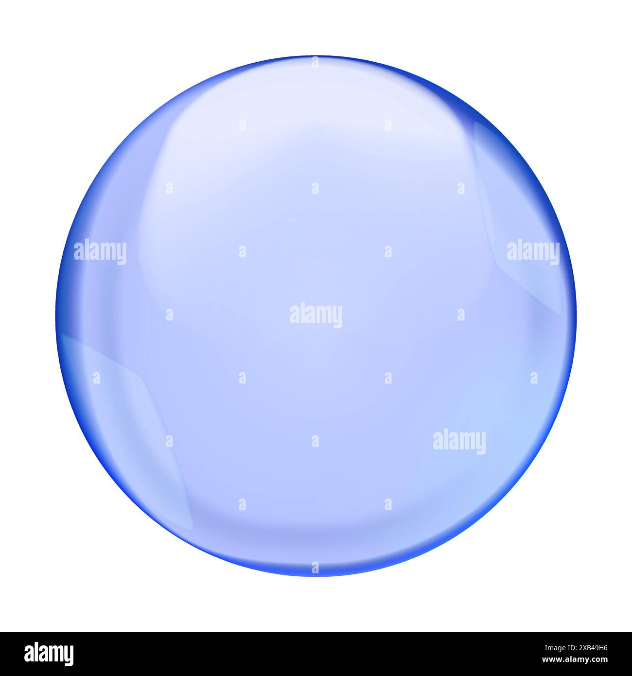 Blue translucent light sphere with glares and transparency Stock Vector ...