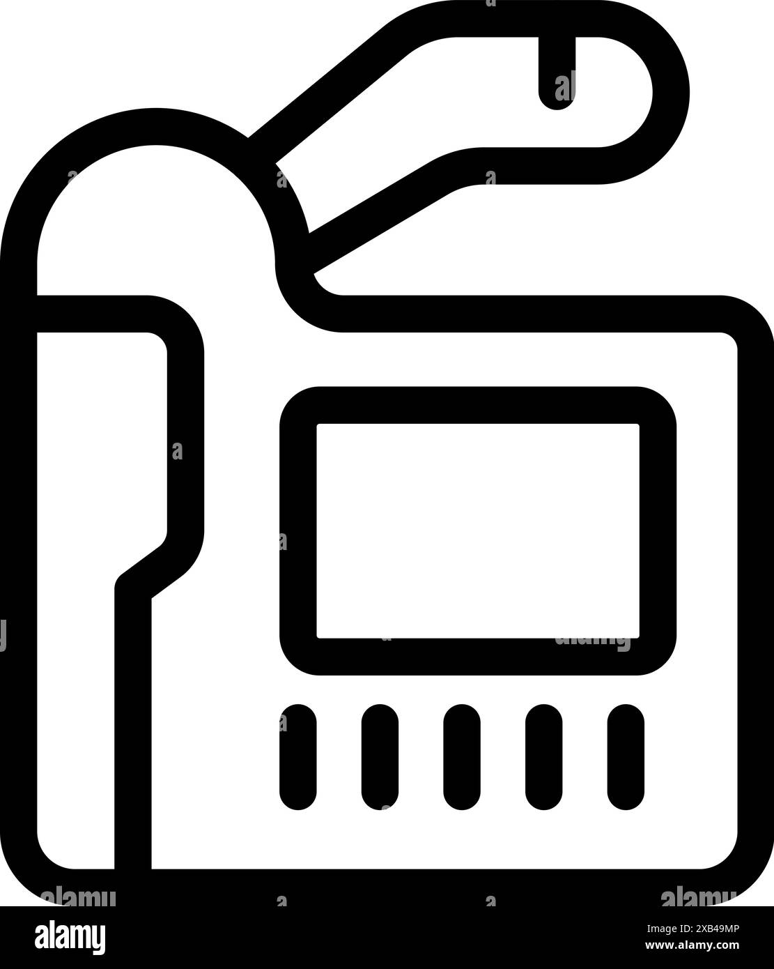 Ultrasound machine icon depicting technology used in healthcare for ...