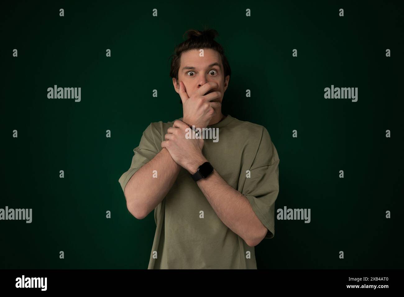 Surprised Man Looking Stock Photo - Alamy
