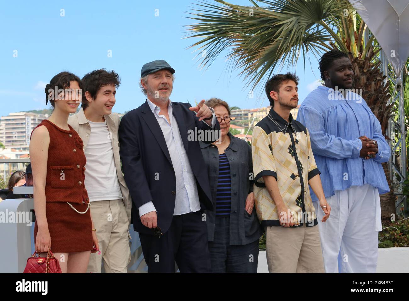 Cannes, France. 22nd May, 2024. Salome Rose Stein, Milo Machado-Graner ...