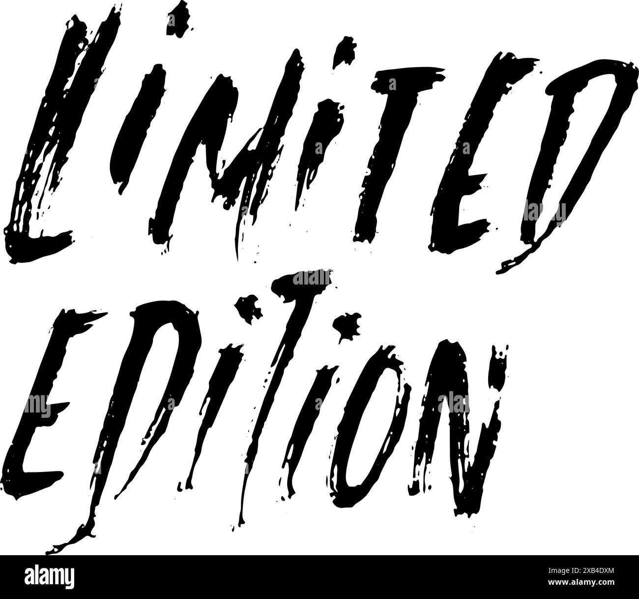 Limited Edition Modern Lettering Design Stock Vector Image & Art - Alamy