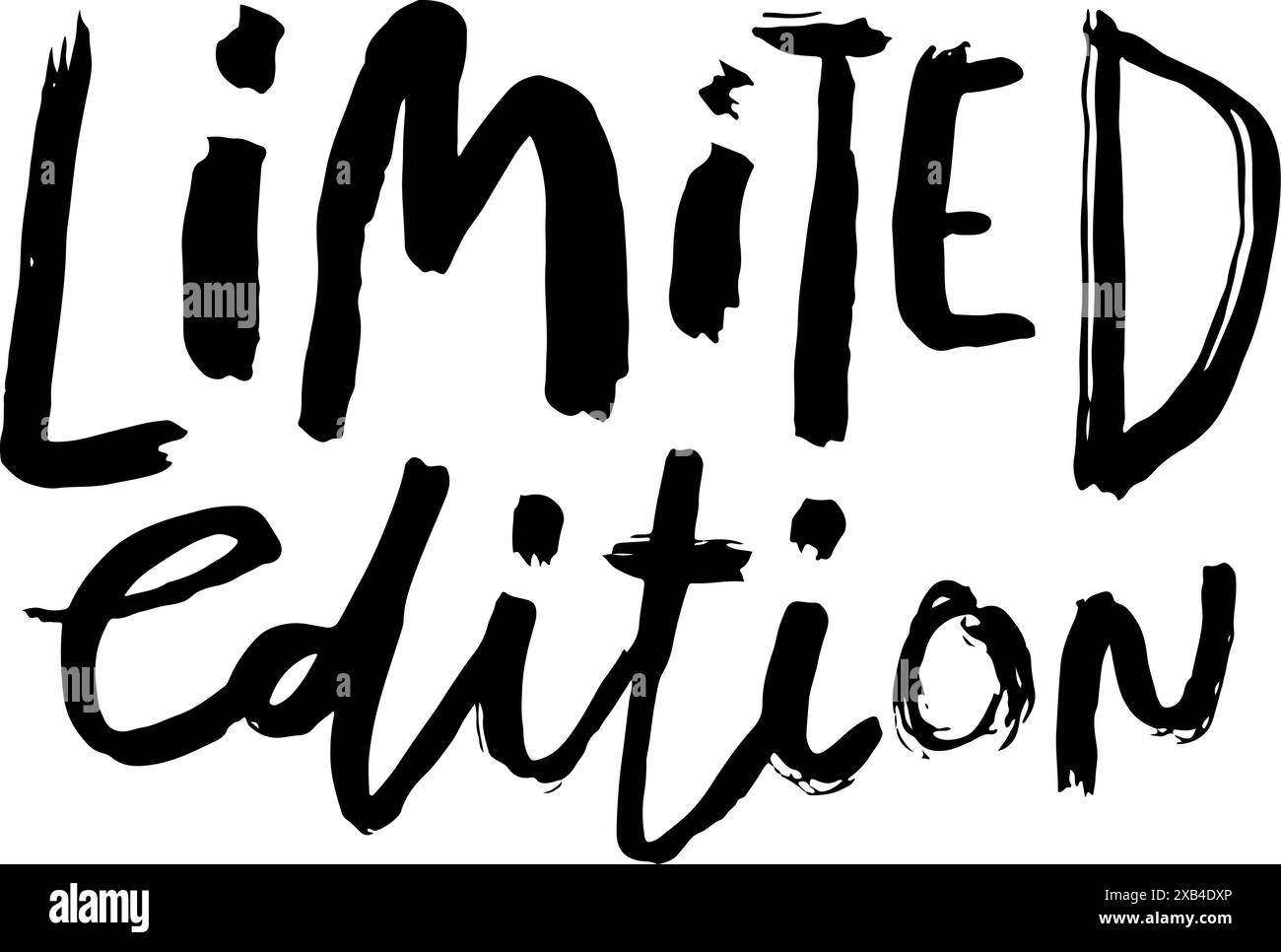 Limited Edition Modern Lettering Design Stock Vector Image & Art - Alamy