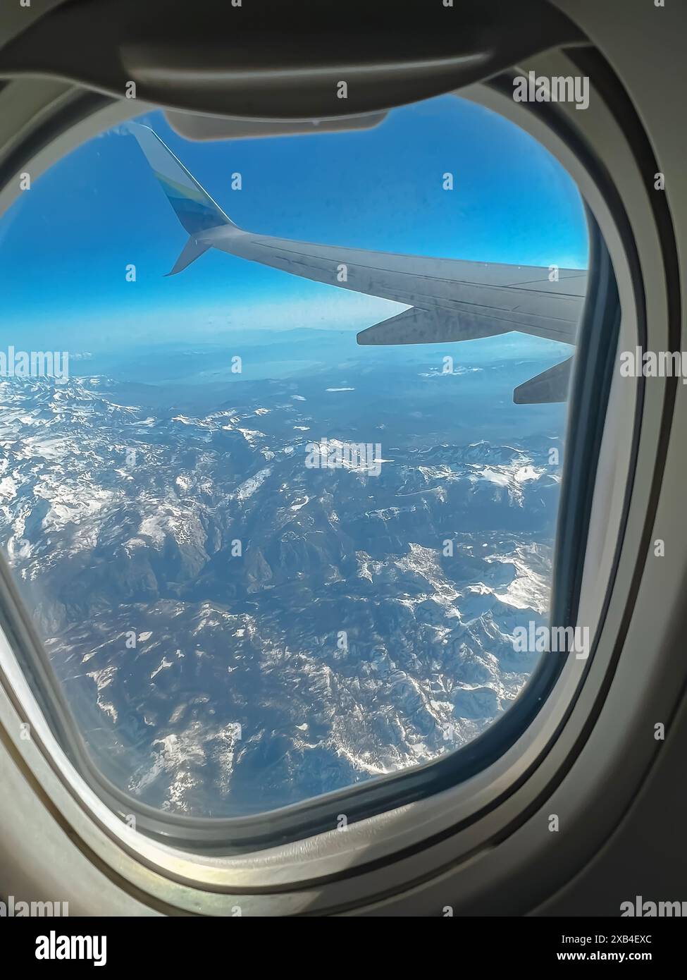 Mountains from a plane hi-res stock photography and images - Alamy