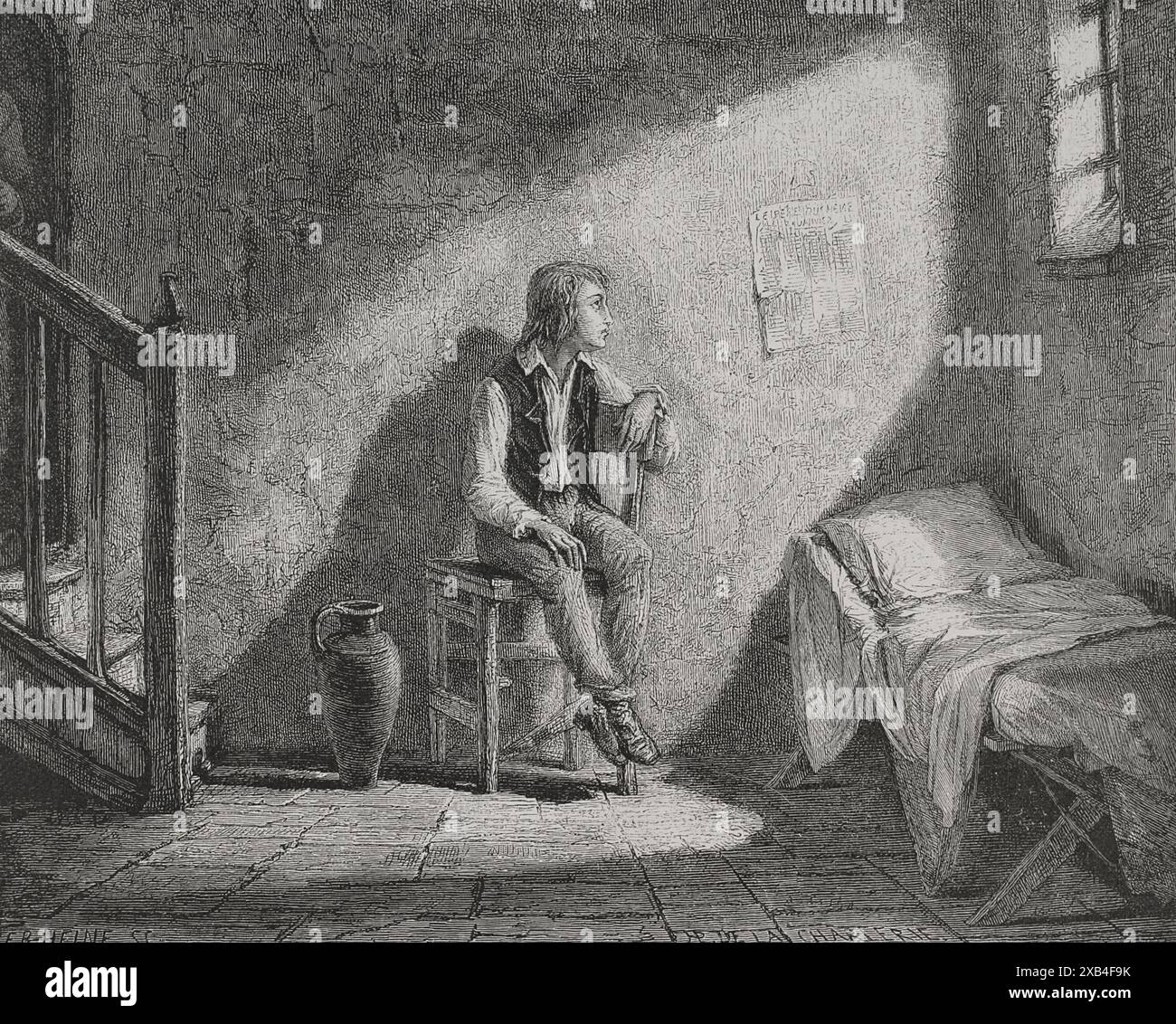 Louis XVII (Louis Charles) (1785-1795). Claimant King of France. He ...