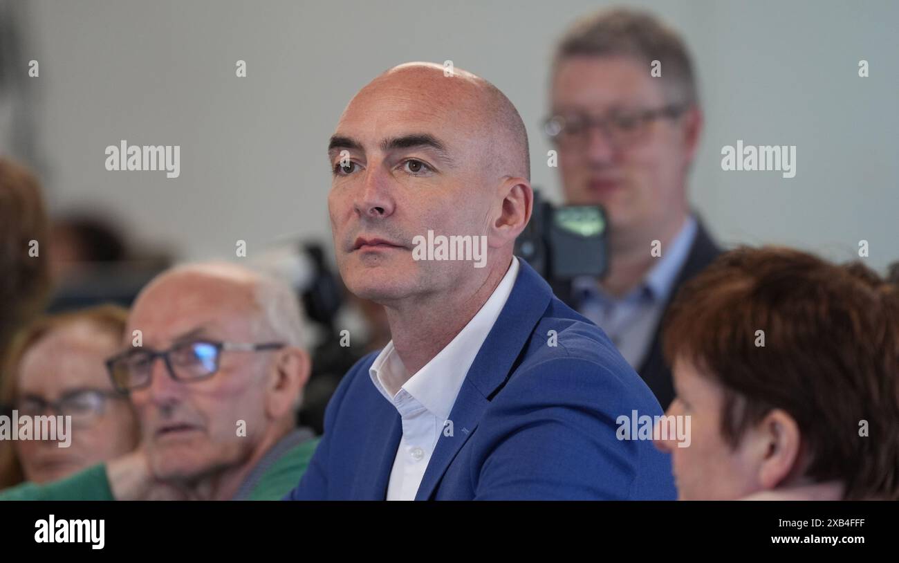 Fine Gael candidate Daniel Butler as counting continues at Limerick ...