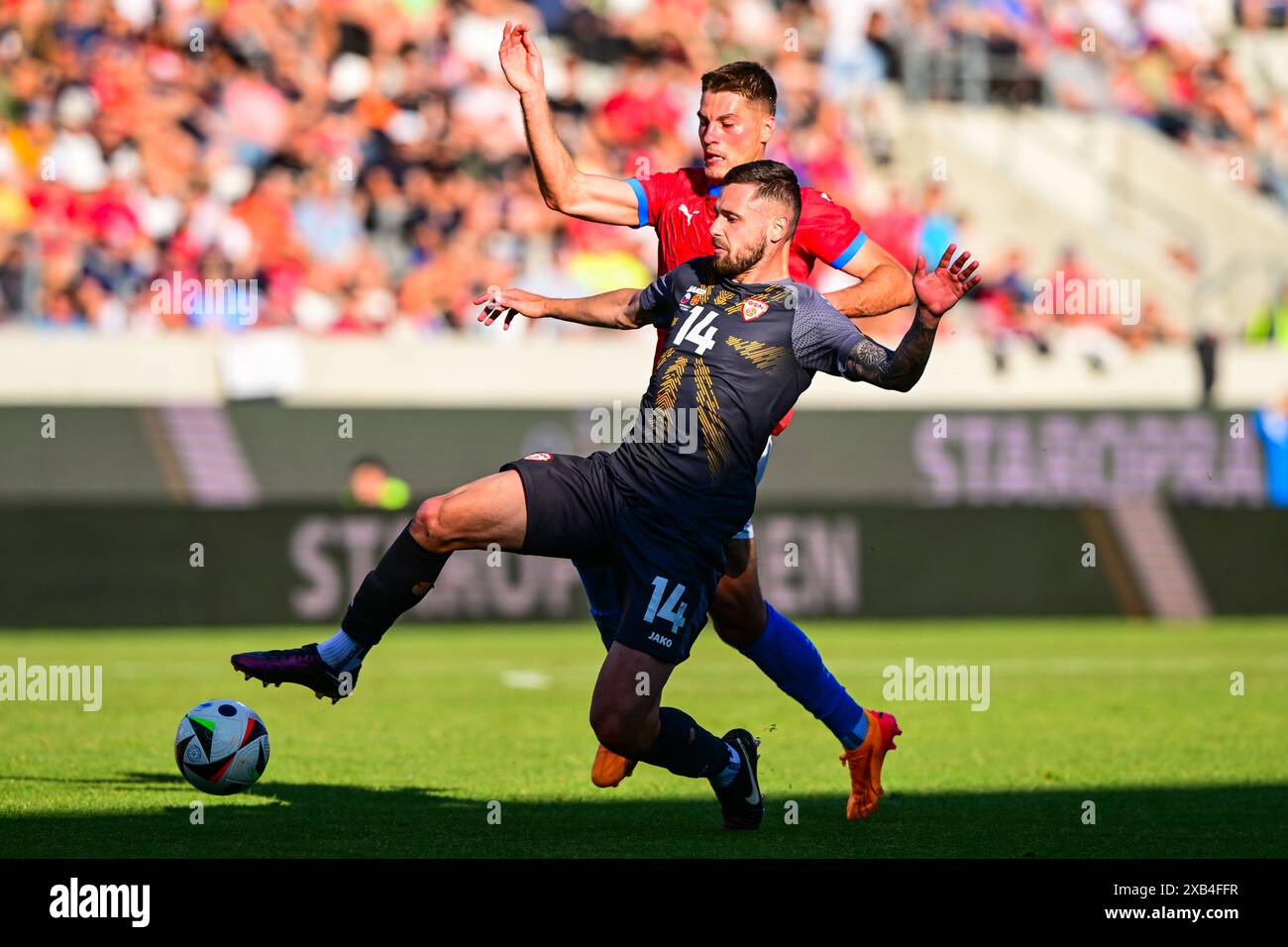 Hradec Kralove, Czech Republic. 10th June, 2024. Patrik Schick of Czech ...