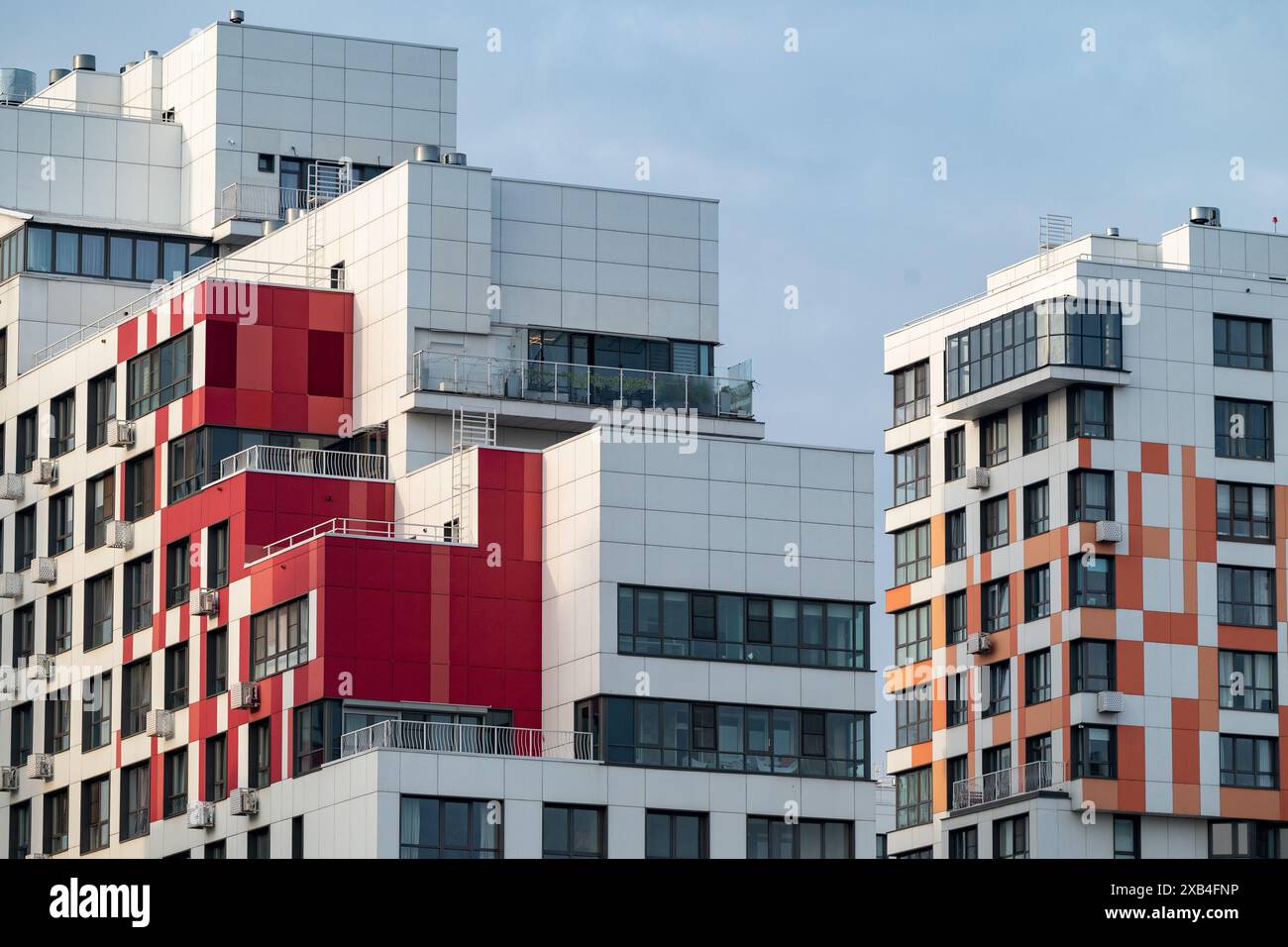 modern high-rise multi-storey business class building, residential ...