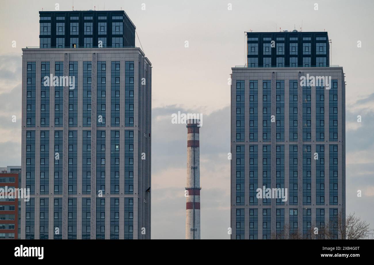 modern high-rise multi-storey business class building, residential ...