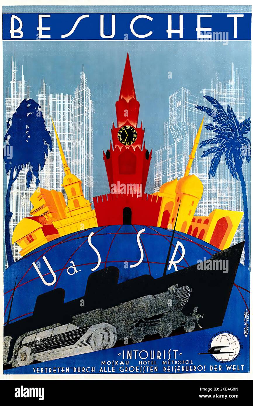 Vintage soviet union poster hi-res stock photography and images - Alamy