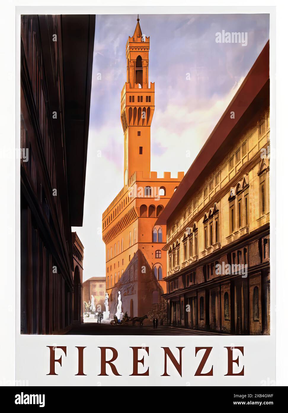 Firenze-poster-1938 - Vintage Travel Poster Stock Photo - Alamy