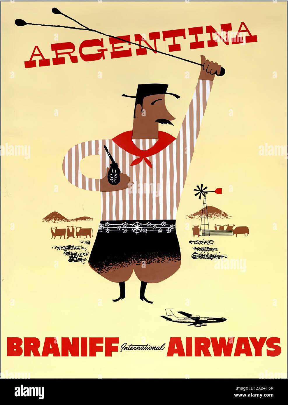 Braniff airways poster hi-res stock photography and images - Alamy