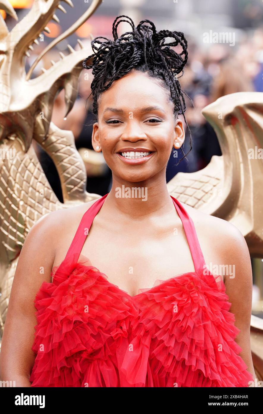 Bethany Antonia attends the UK premiere of House of Dragon season two, at the Odeon Leicester ...