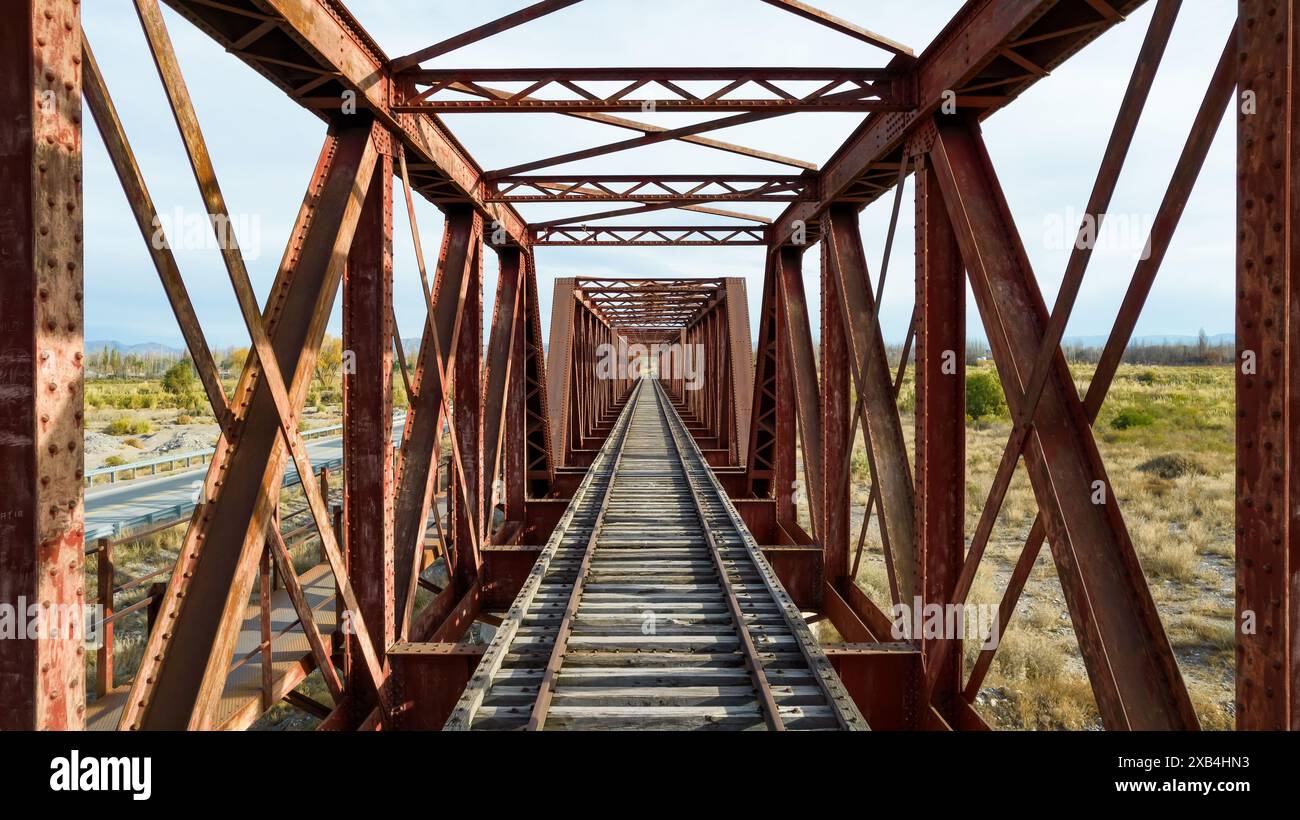 old train bridge with rivets Stock Photo - Alamy