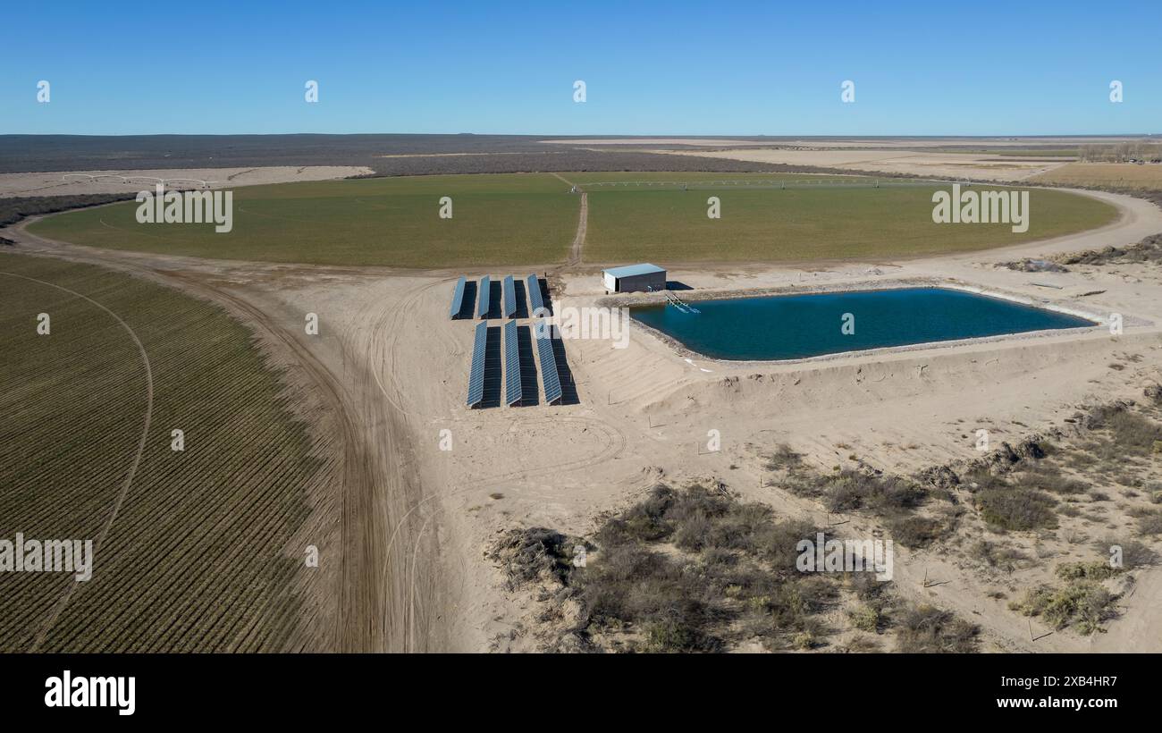 Solar pumping system, for irrigation in pivot plantations. In the ...