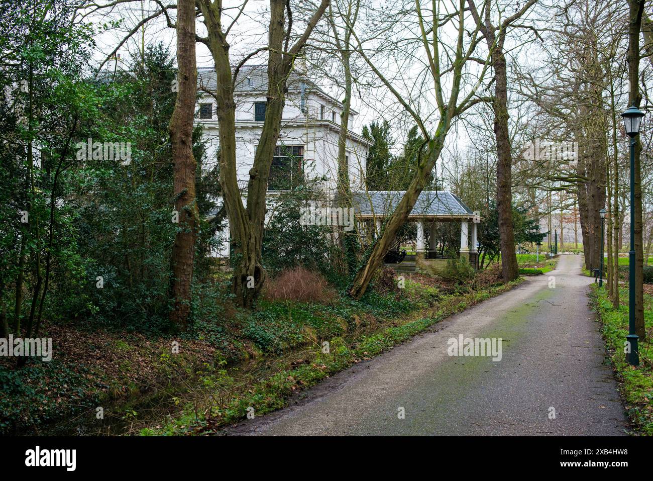 Residential Estate De Tempel Rotterdam Overschie, The Netherlands. Path ...