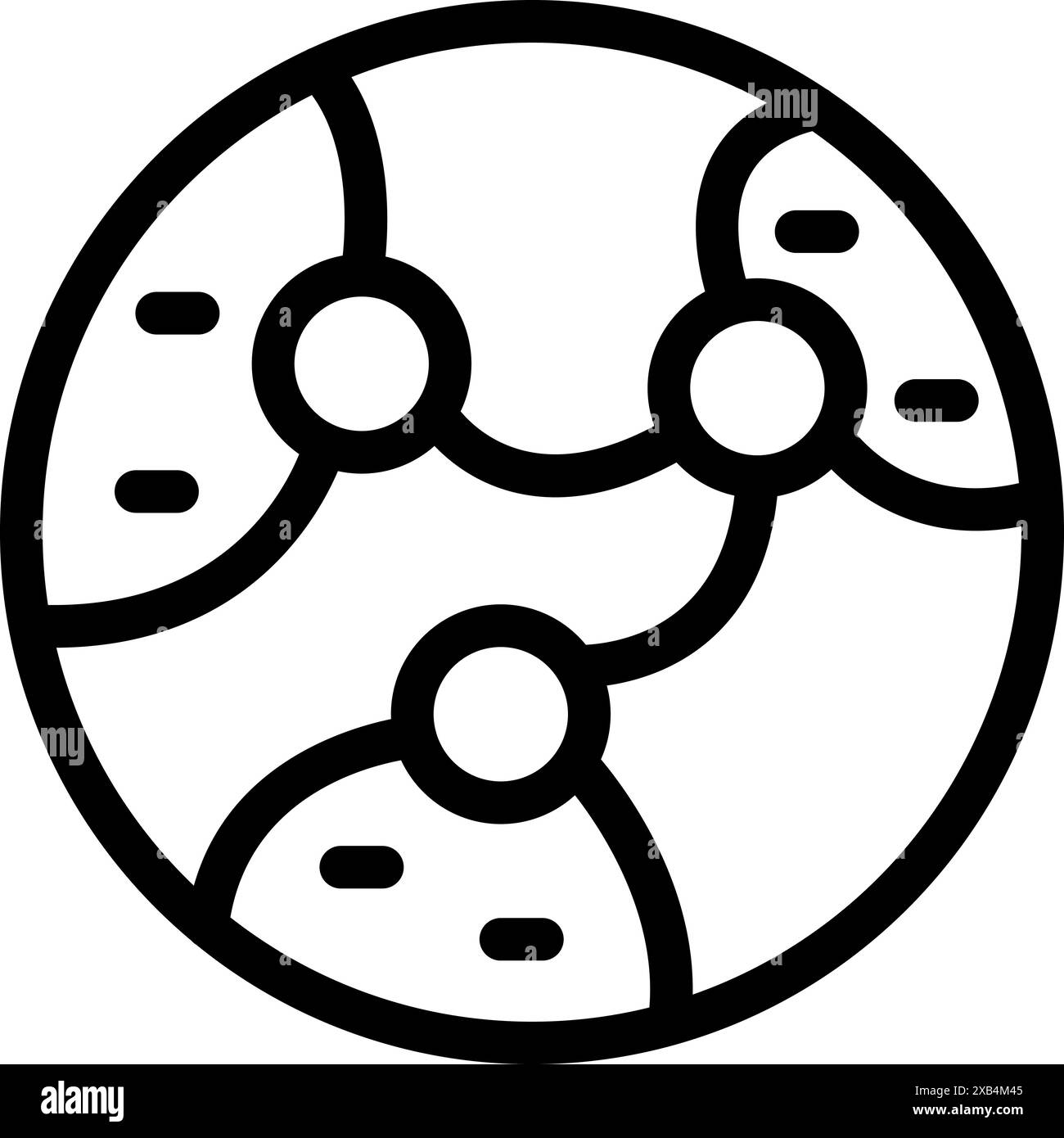 Global Network Connecting Continents With Lines Representing Data Flow And Communication Stock