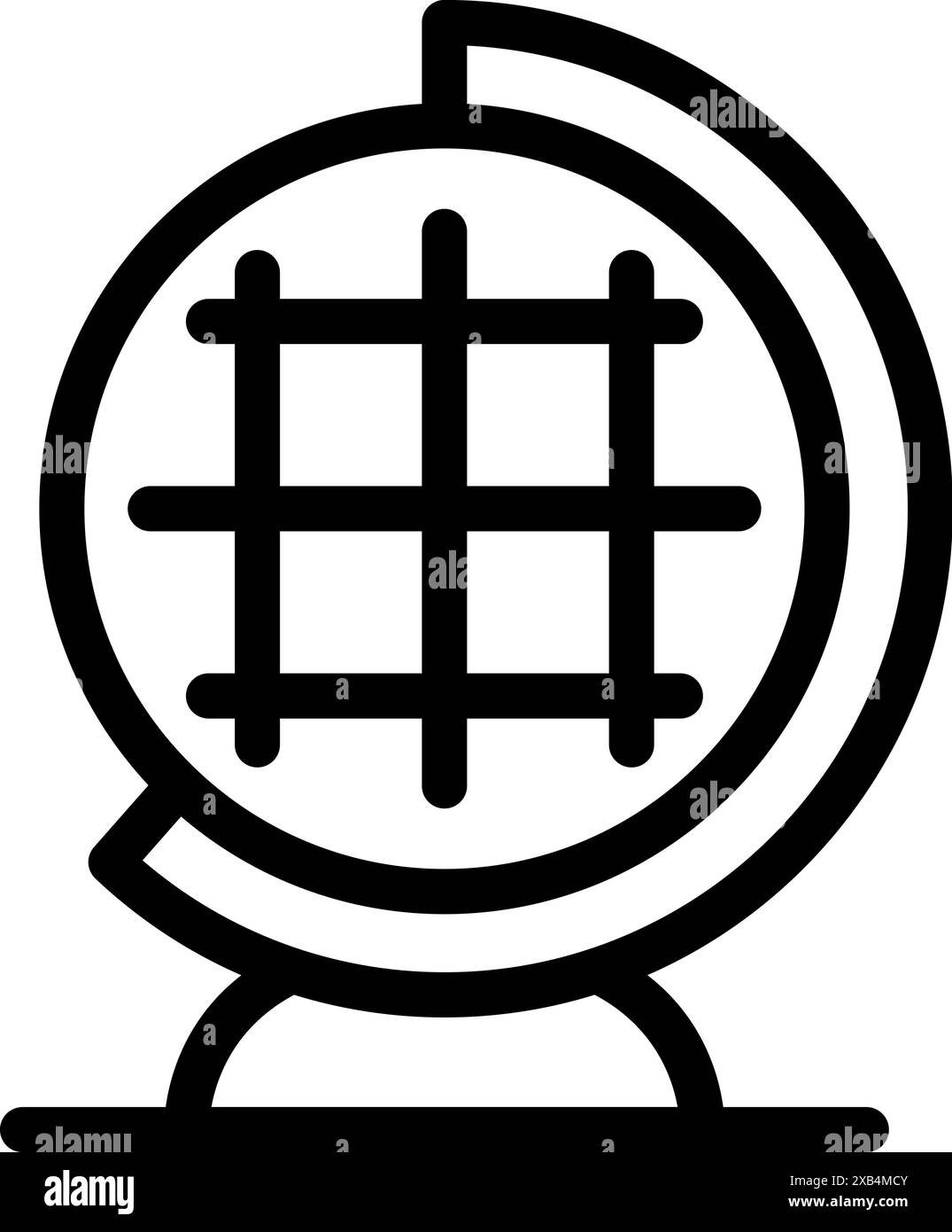 Simple globe icon representing global connections and world exploration ...