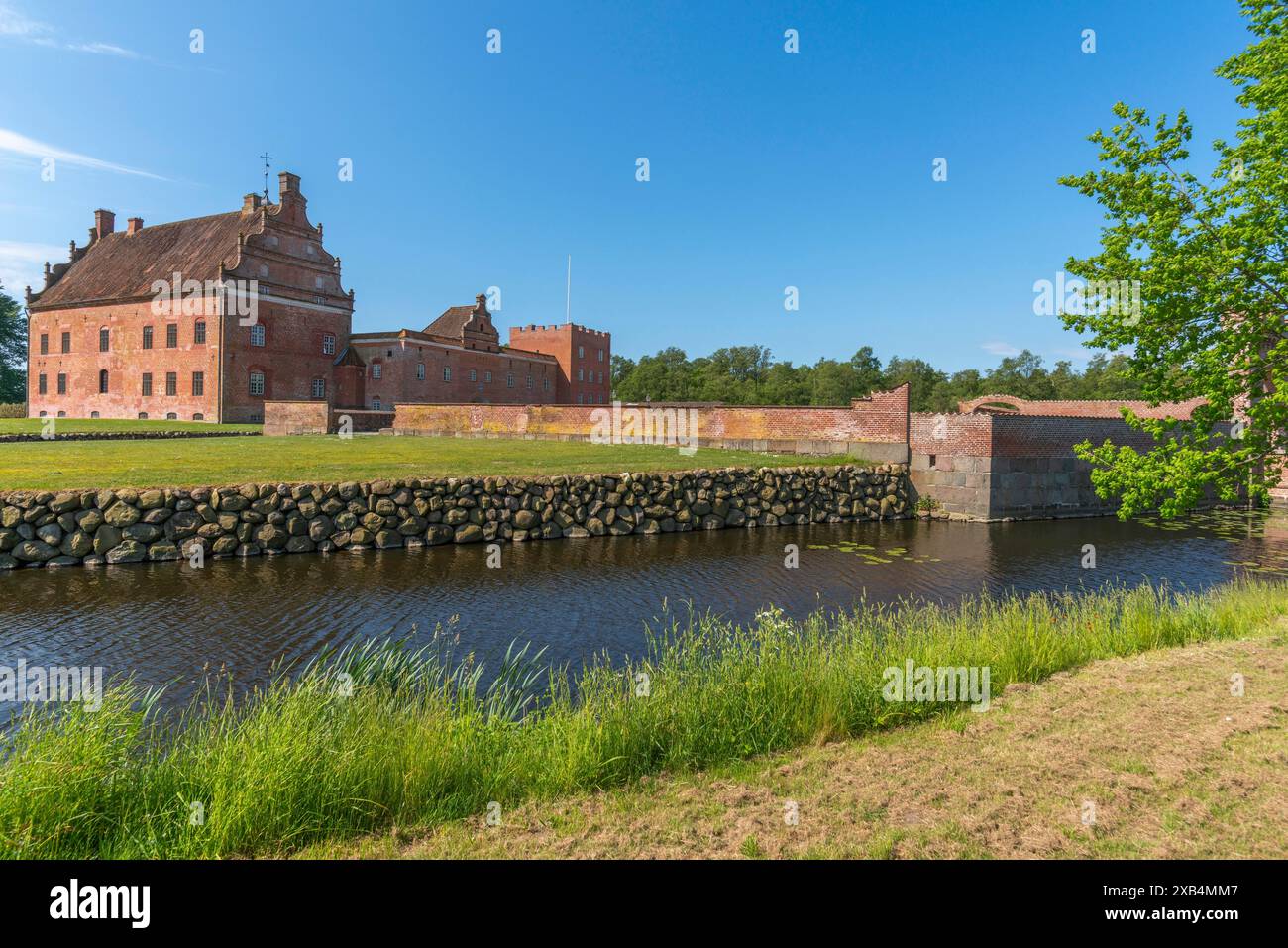Broholm Castle, Gudme, 14th century, brick building, fortification ...