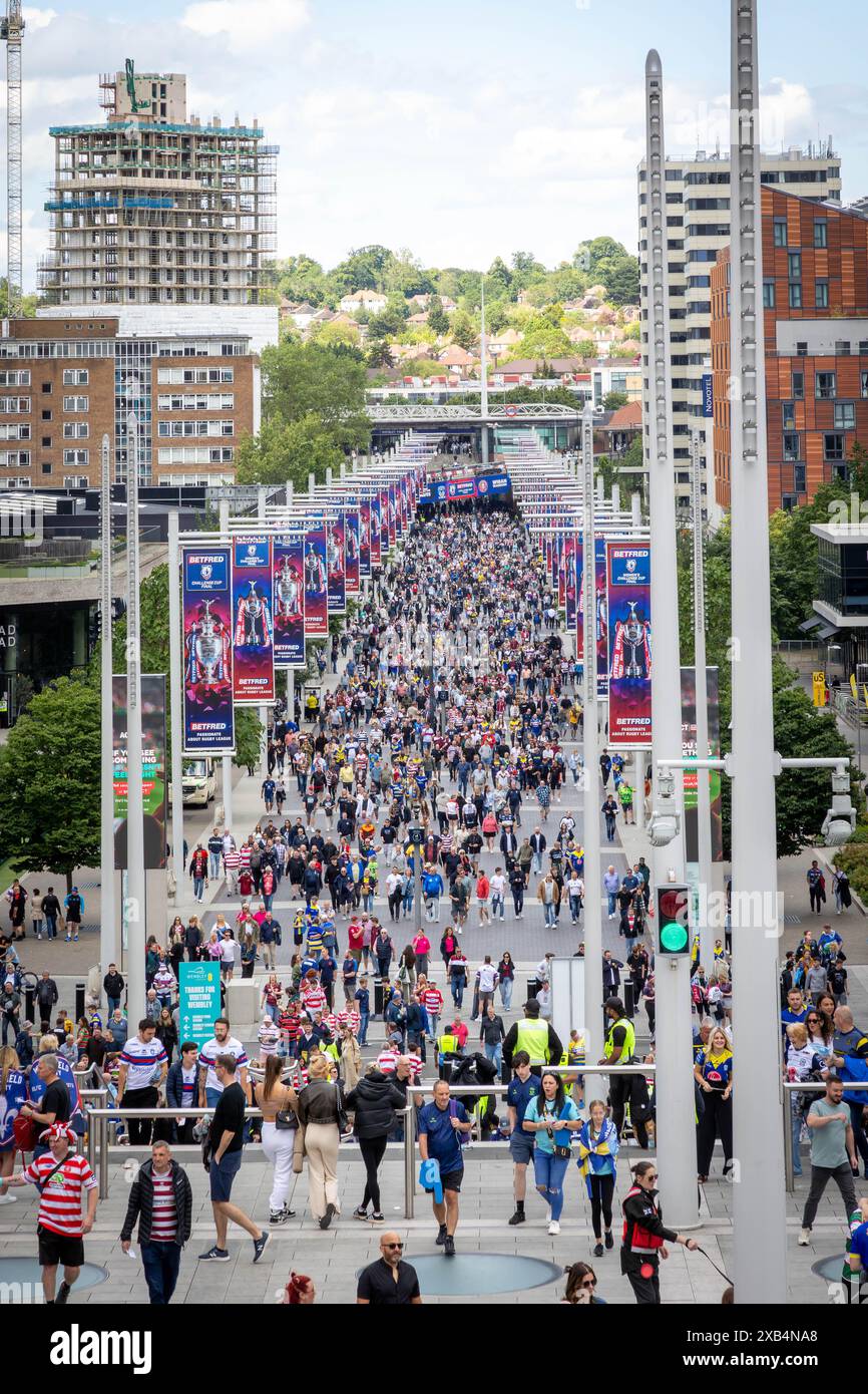 The 2024 rugby league Betfred Challenge Cup Final at Wembley between ...