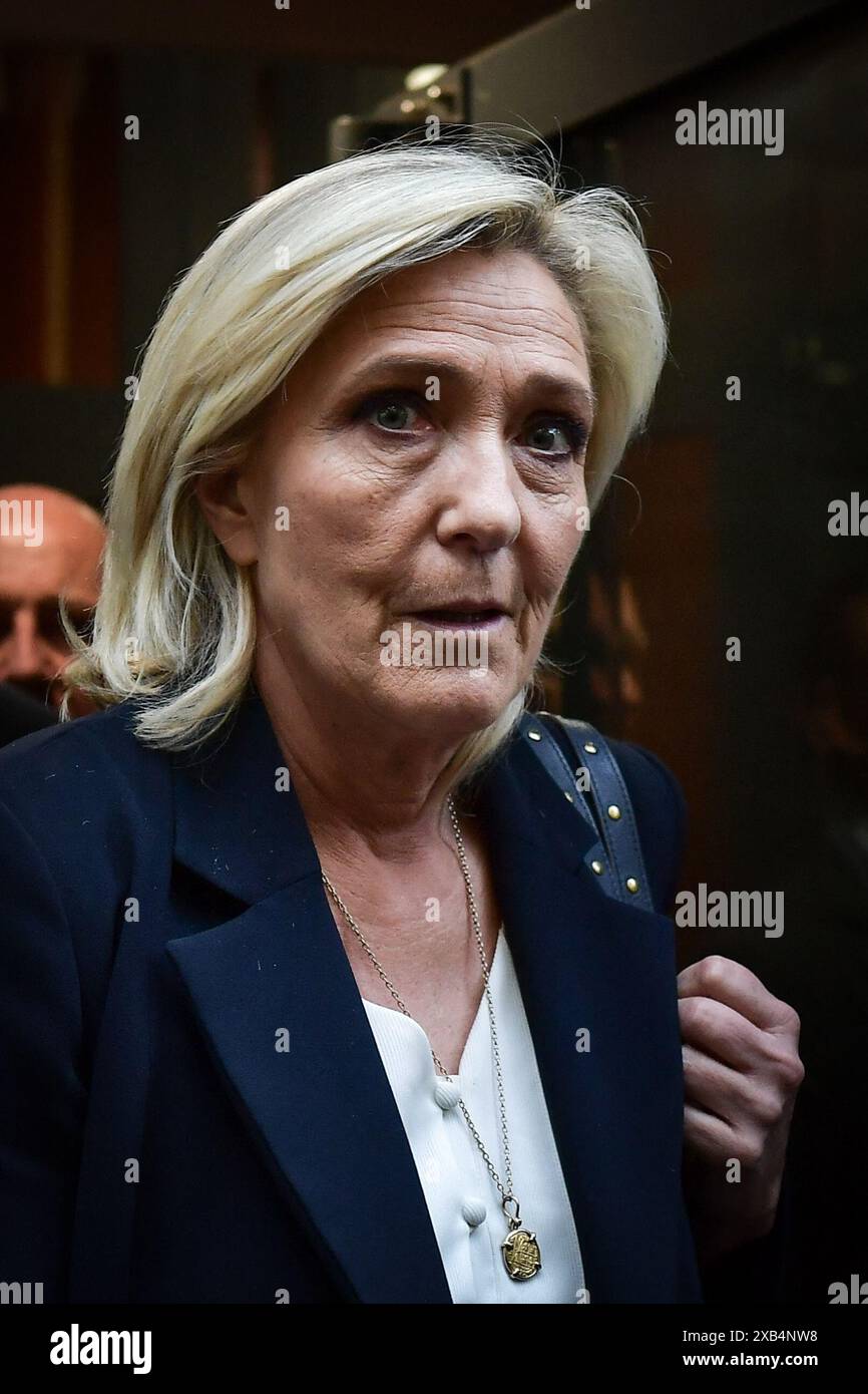 Paris, France. 10th June, 2024. French MP and President of the ...