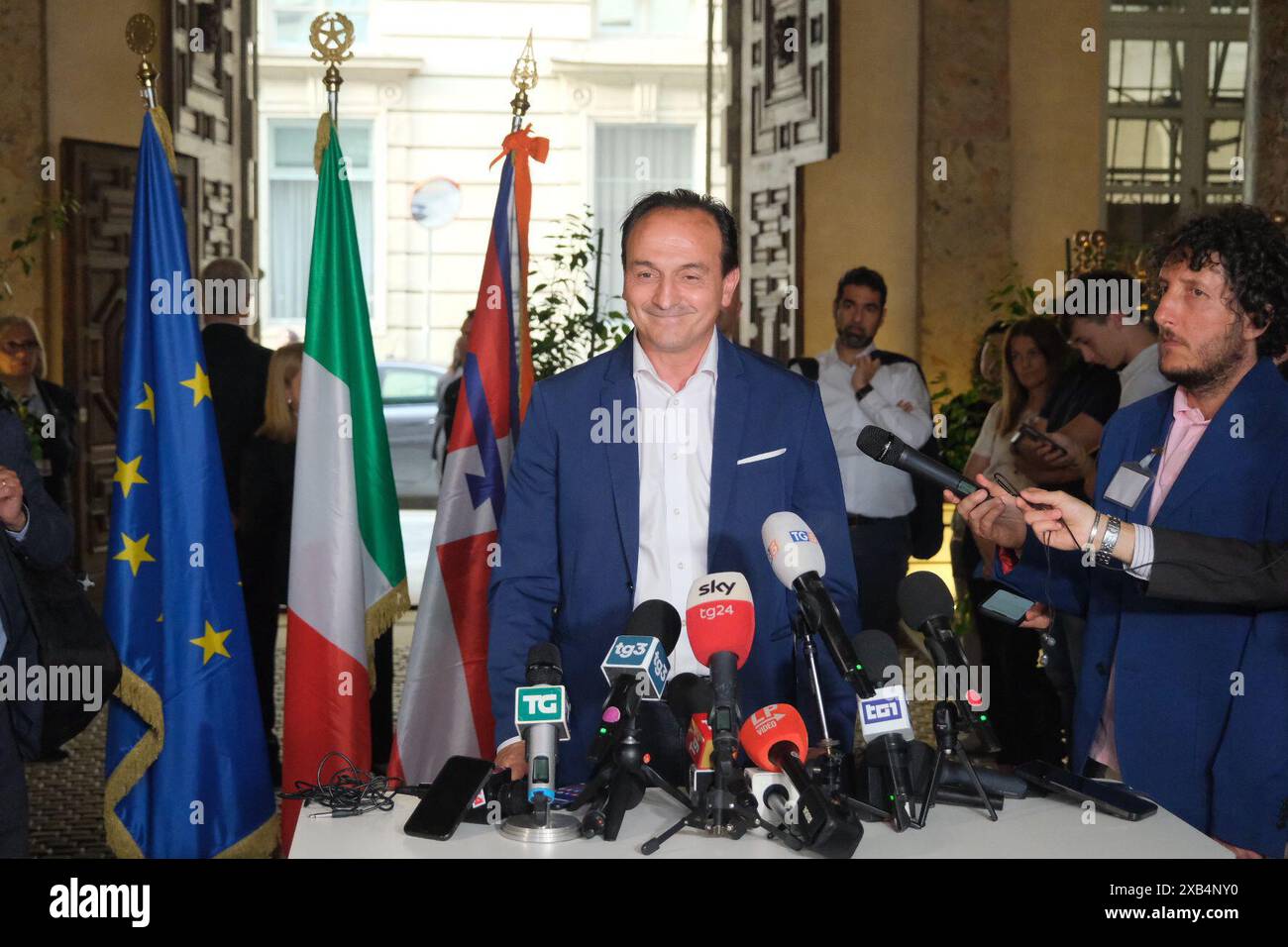 Turin - Regional elections - governor Alberto Cirio of the centre-right ...