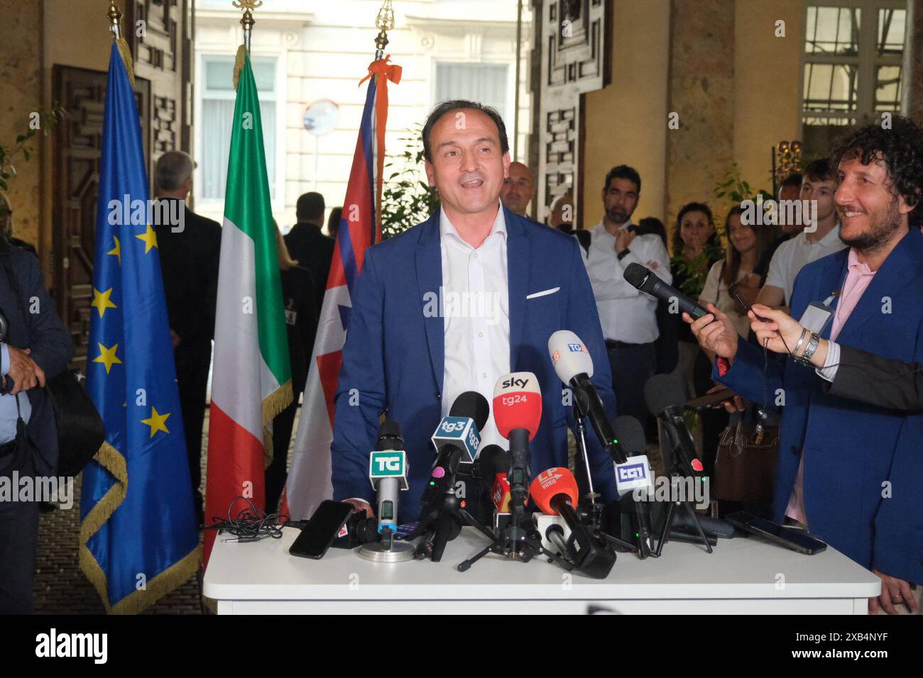 Turin - Regional elections - governor Alberto Cirio of the centre-right ...