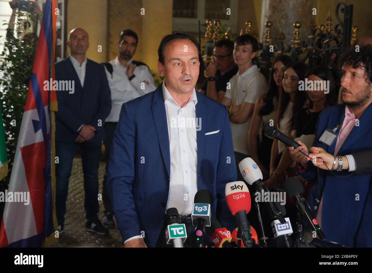 Turin - Regional elections - governor Alberto Cirio of the centre-right ...