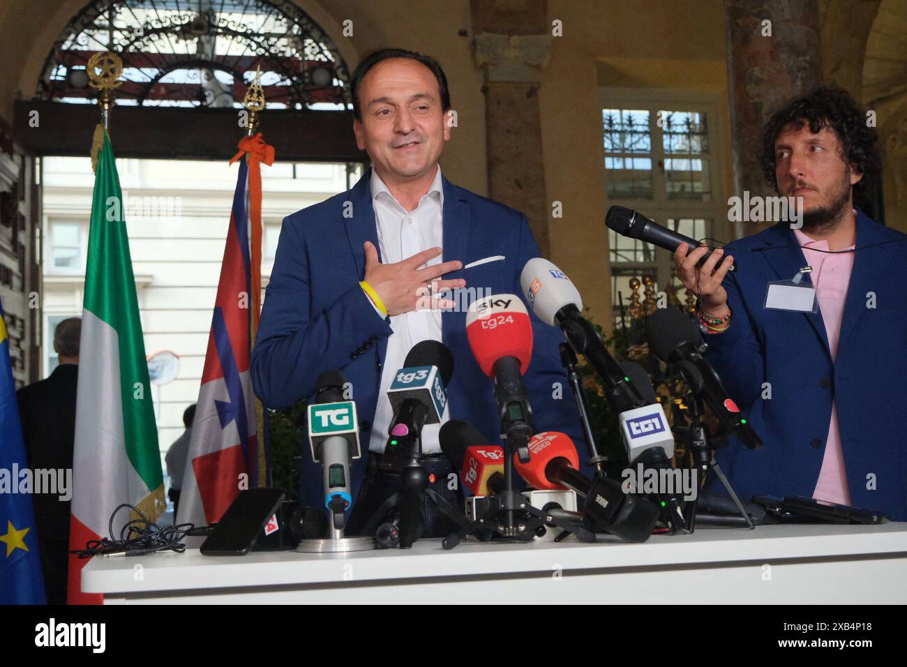 Turin, Italy. 10th June, 2024. Turin - Regional elections - governor ...