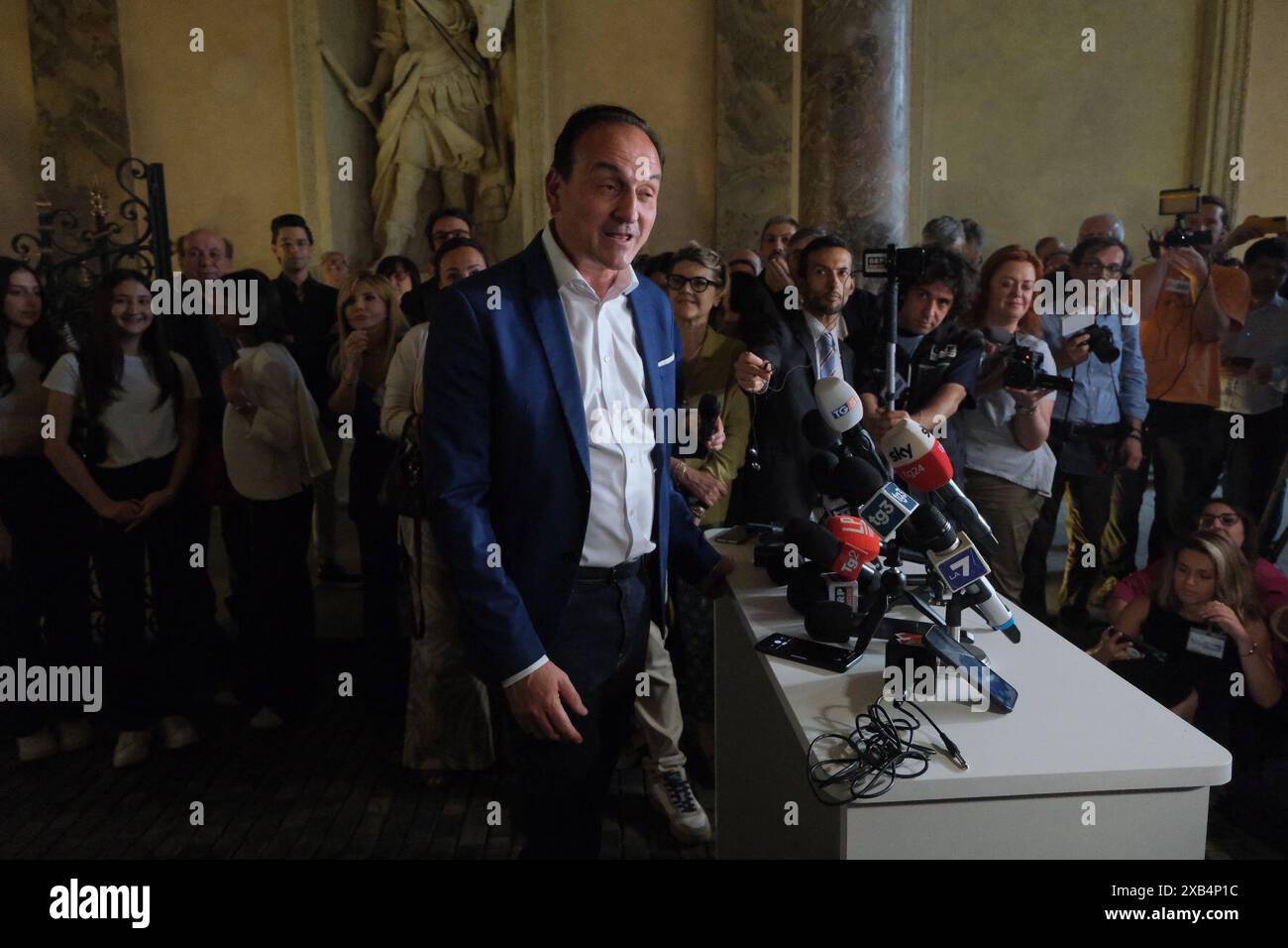 Turin, Italy. 10th June, 2024. Turin - Regional elections - governor ...